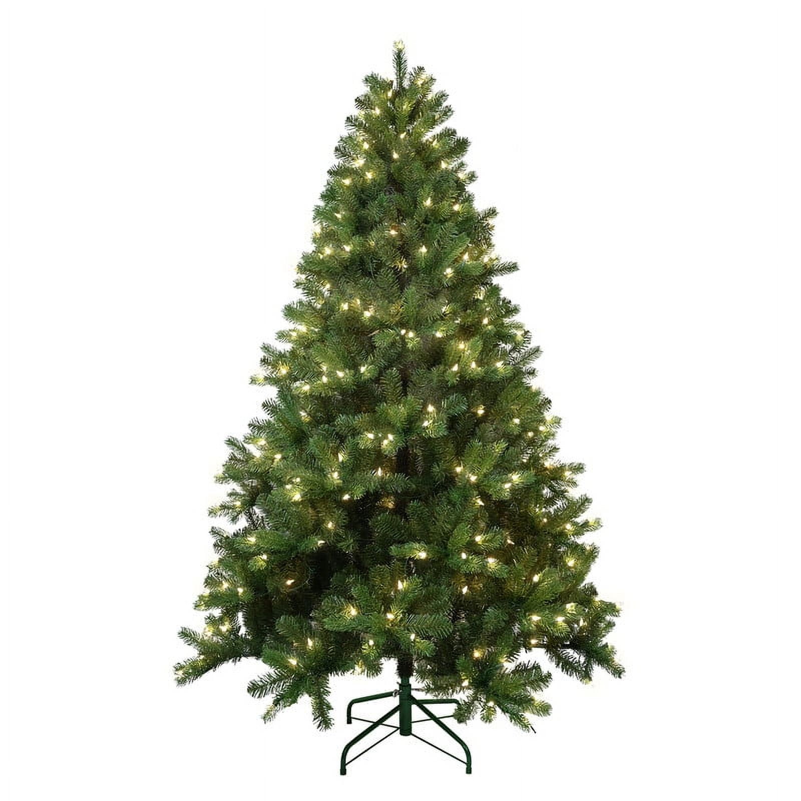 Soilhill 7.5ft Pre-Lit Artificial Christmas Tree with Clear Lights ...