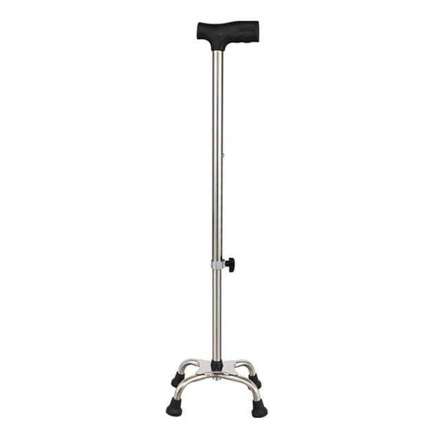 Lixi 1Pc Stainless Steel Four - Legged Crutches Can Adjust The Height ...