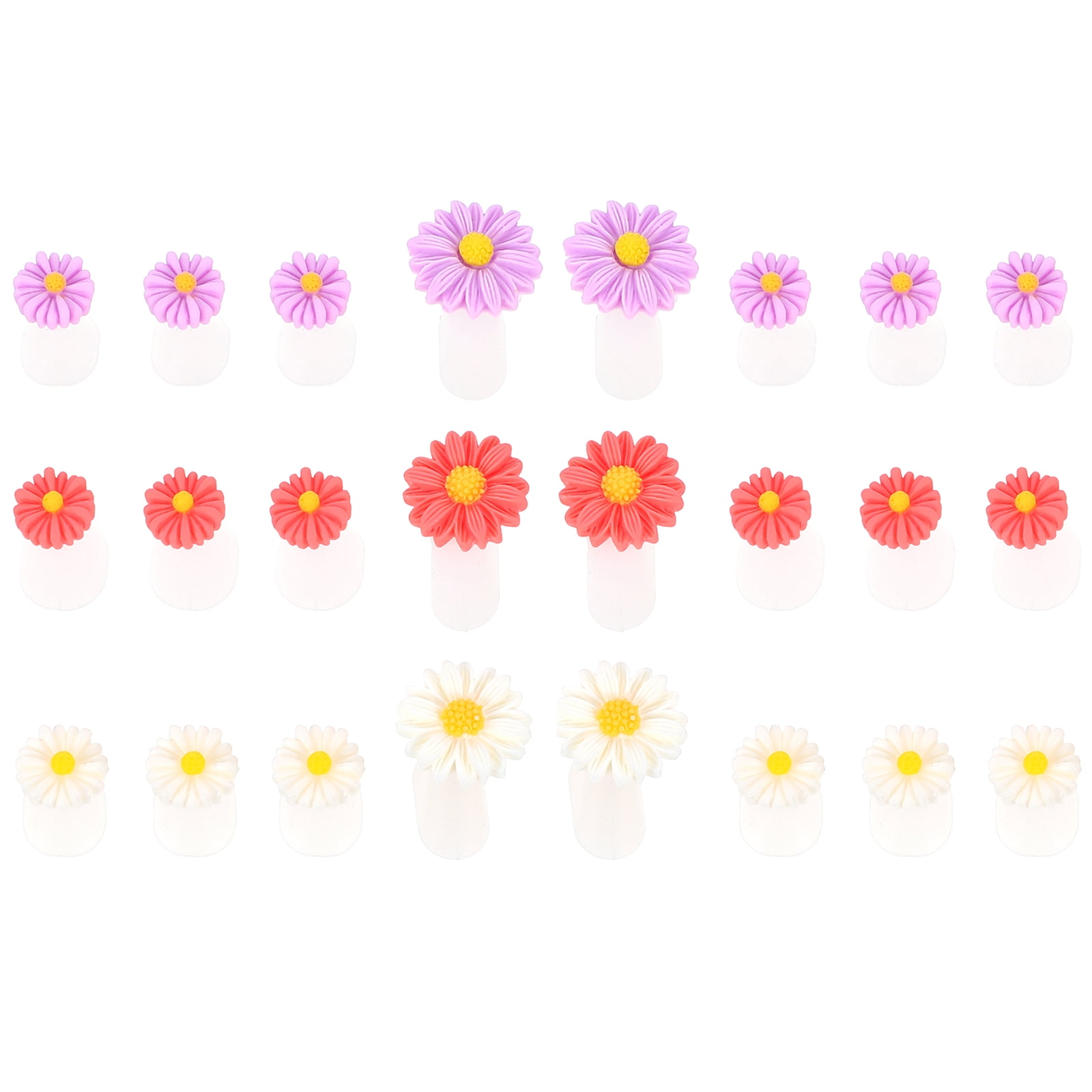 Lixi 24pcs Daisy Flower Silicone Toe Separators Toes Dividers Pedicures ...
