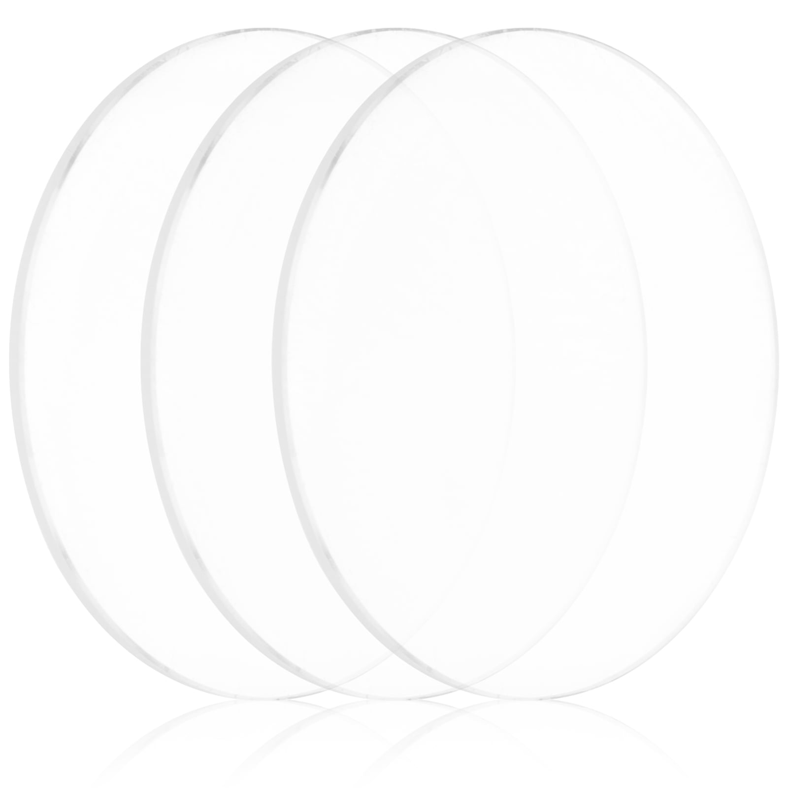 Lixi 3Pcs Clear Acrylic Round Discs Round Clear Acrylic Sheets ...