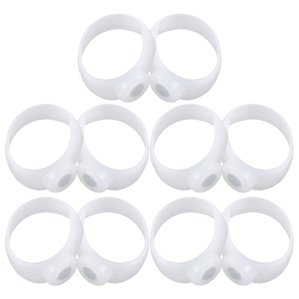 Lixi 5 Pairs of Silicone Magnetic Toe Rings Foot Massage Toe Rings ...
