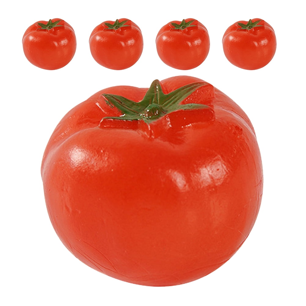 Lixi 5pcs Simulation Mini Tomato Props Artificial Tomato Models Fake ...