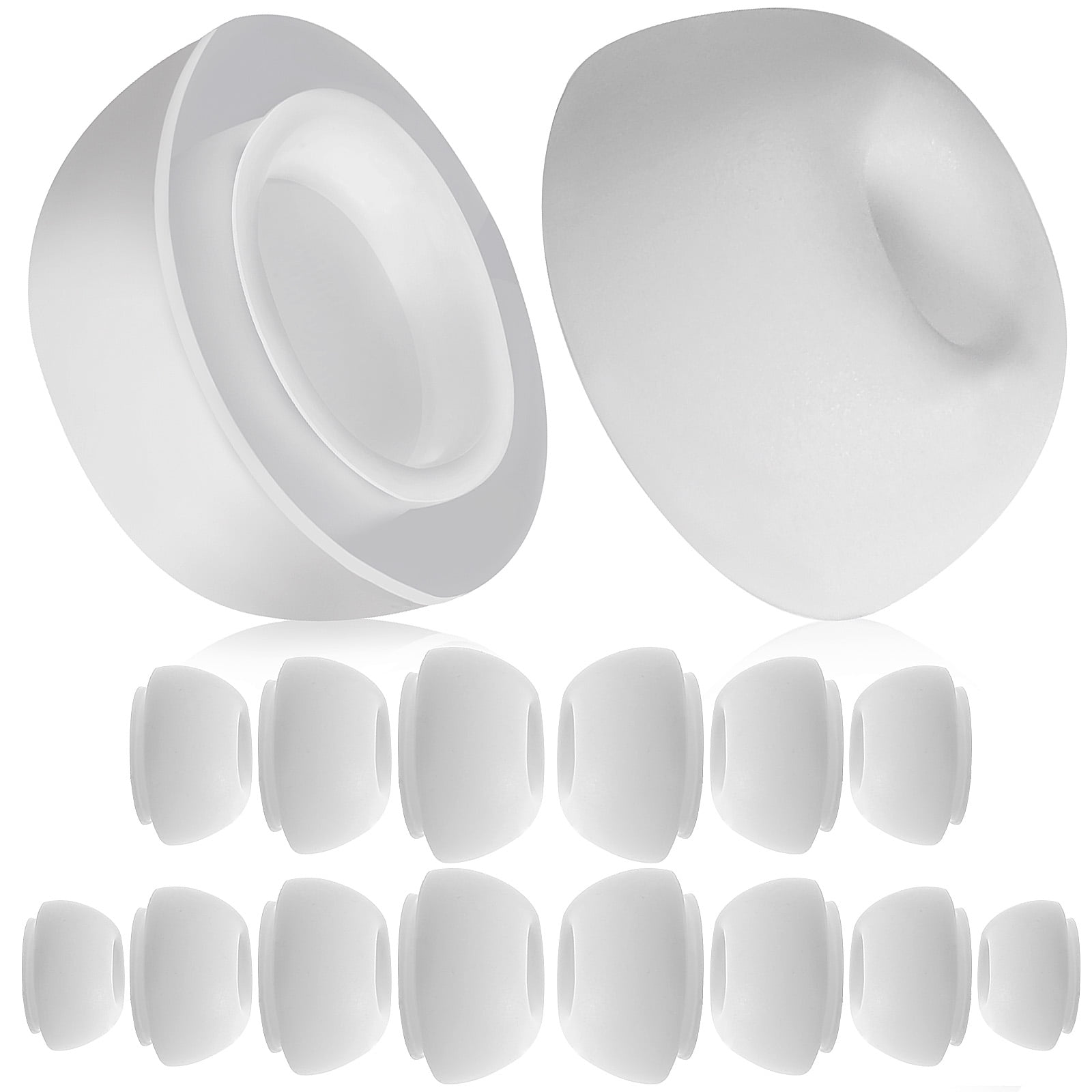 Lixi 8 Pairs of Silicone Tips Replacement Supple Ear Inserts Compatible ...