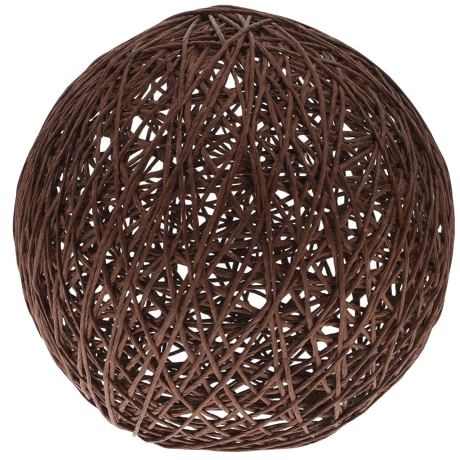 Tineasur Brown Rattan Ball Lampshade Paper Home Ceiling Light Shade ...