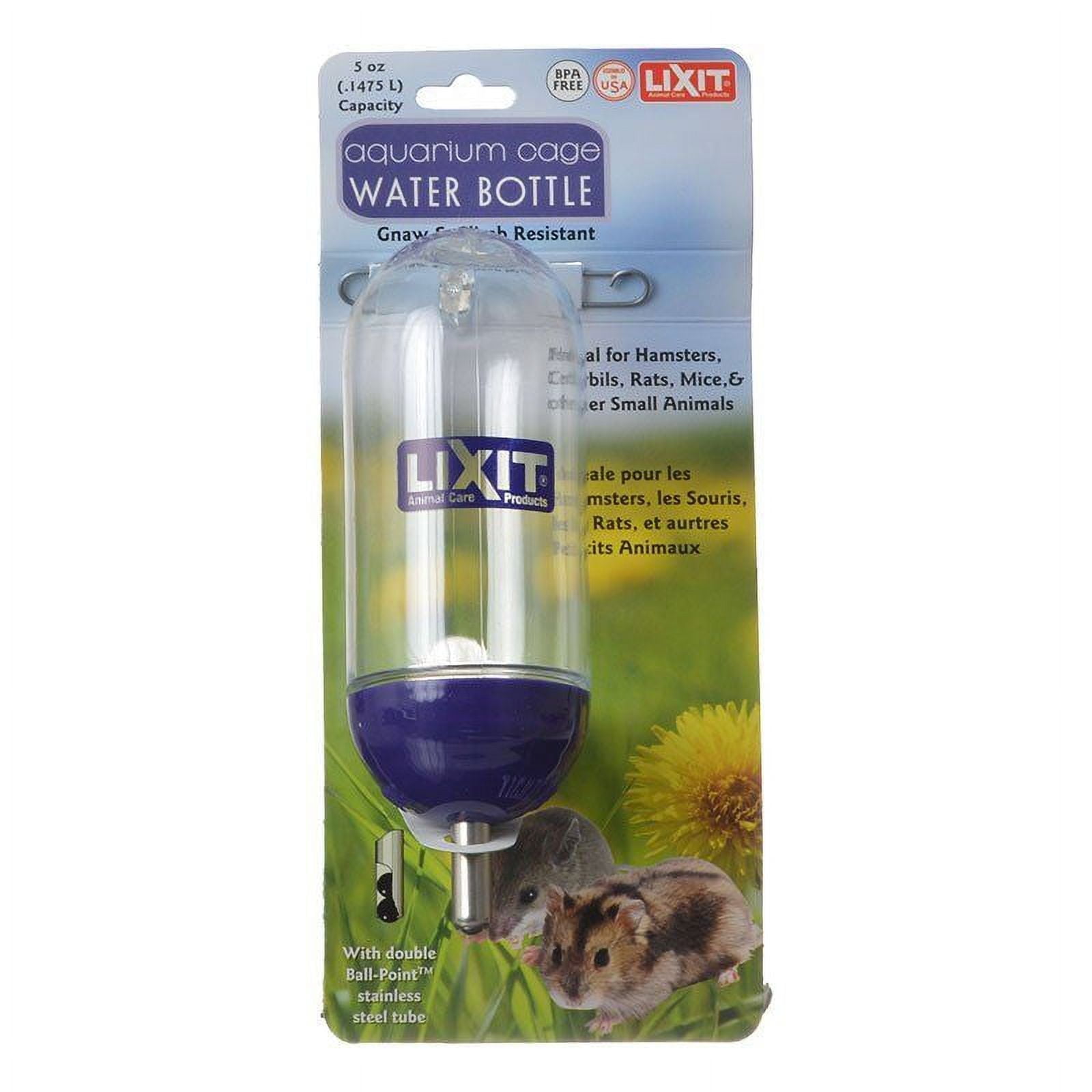 Lixit Aquarium Cage Water Bottle Clear [Small Pet, Water Bottles] 5 oz - Walmart.com