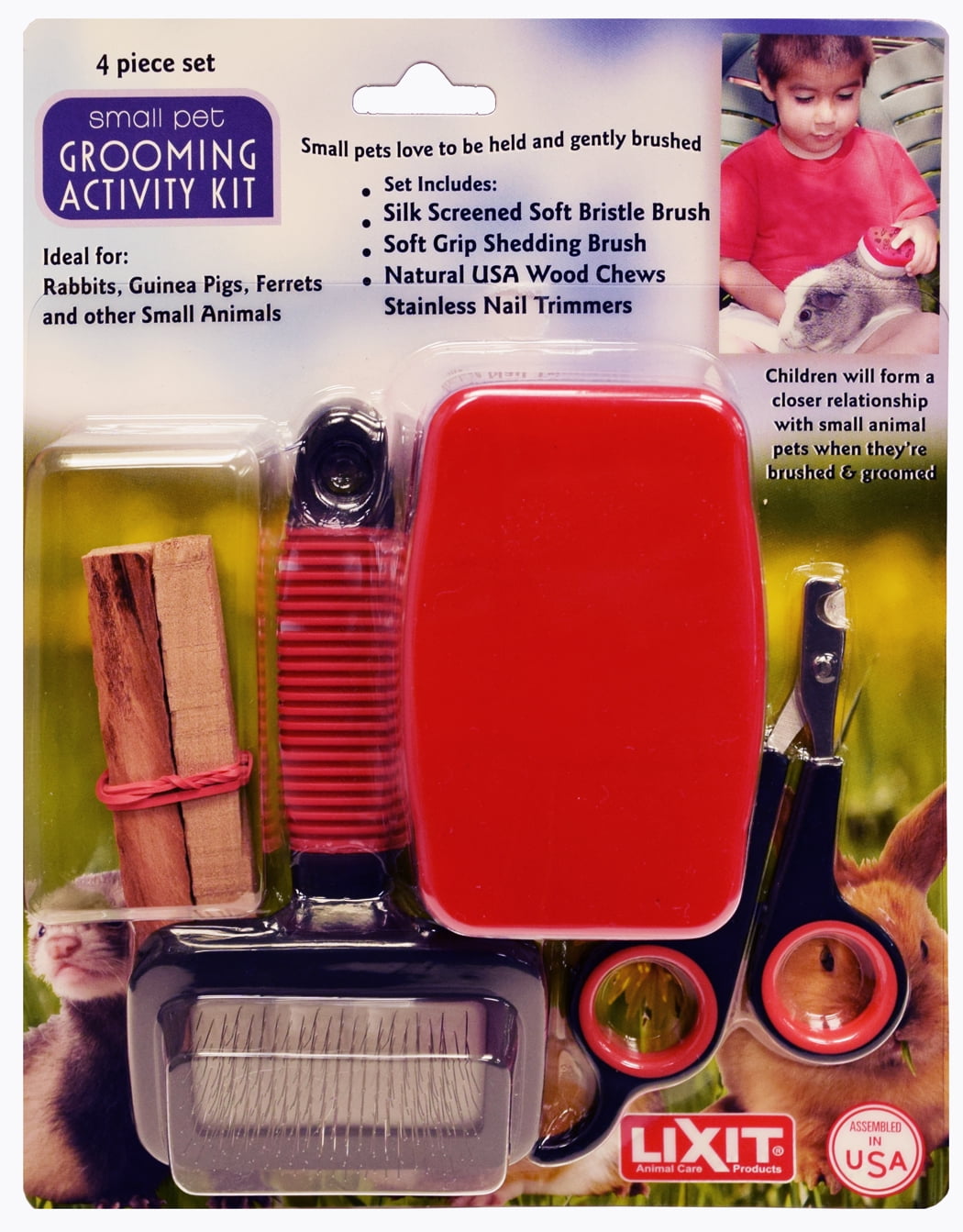 Lixit Grooming Kits for Rabbits, Guinea Pigs and Other Small Animals ...