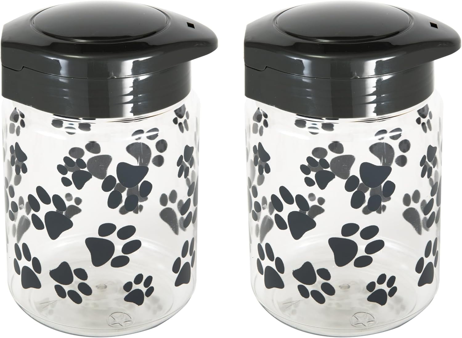Lixit Pack of 2 Food and Treat Storage Jars for Dogs, Cats, Small ...