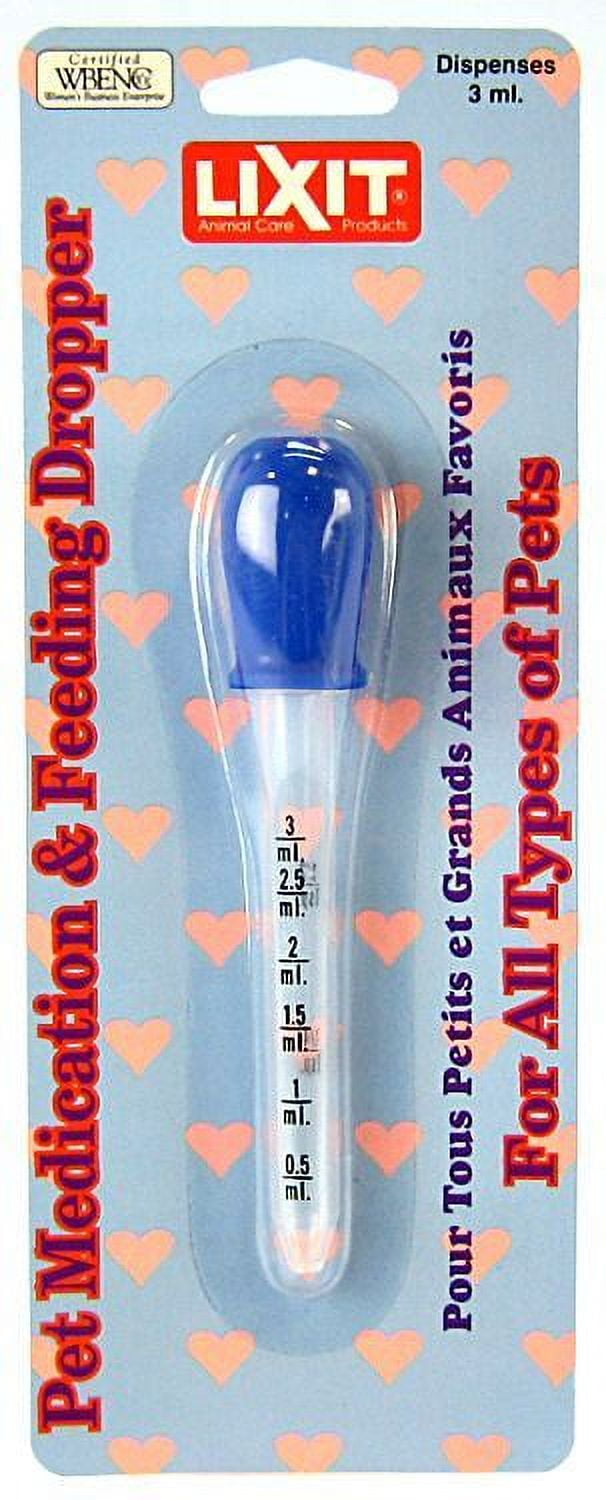 Lixit Pet Medication & Feeding Dropper [Dog, Eye & Ear Treatments] 3 ml ...