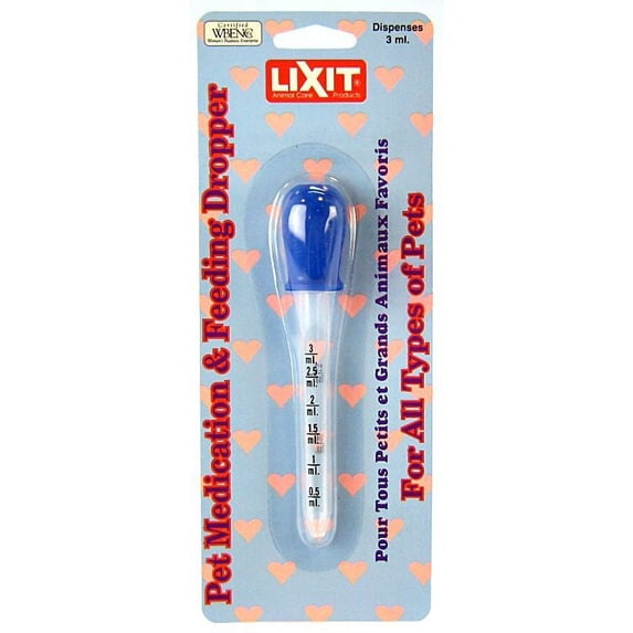 Lixit Pet Medication & Feeding Dropper [Dog, Eye & Ear Treatments] 3 ml ...