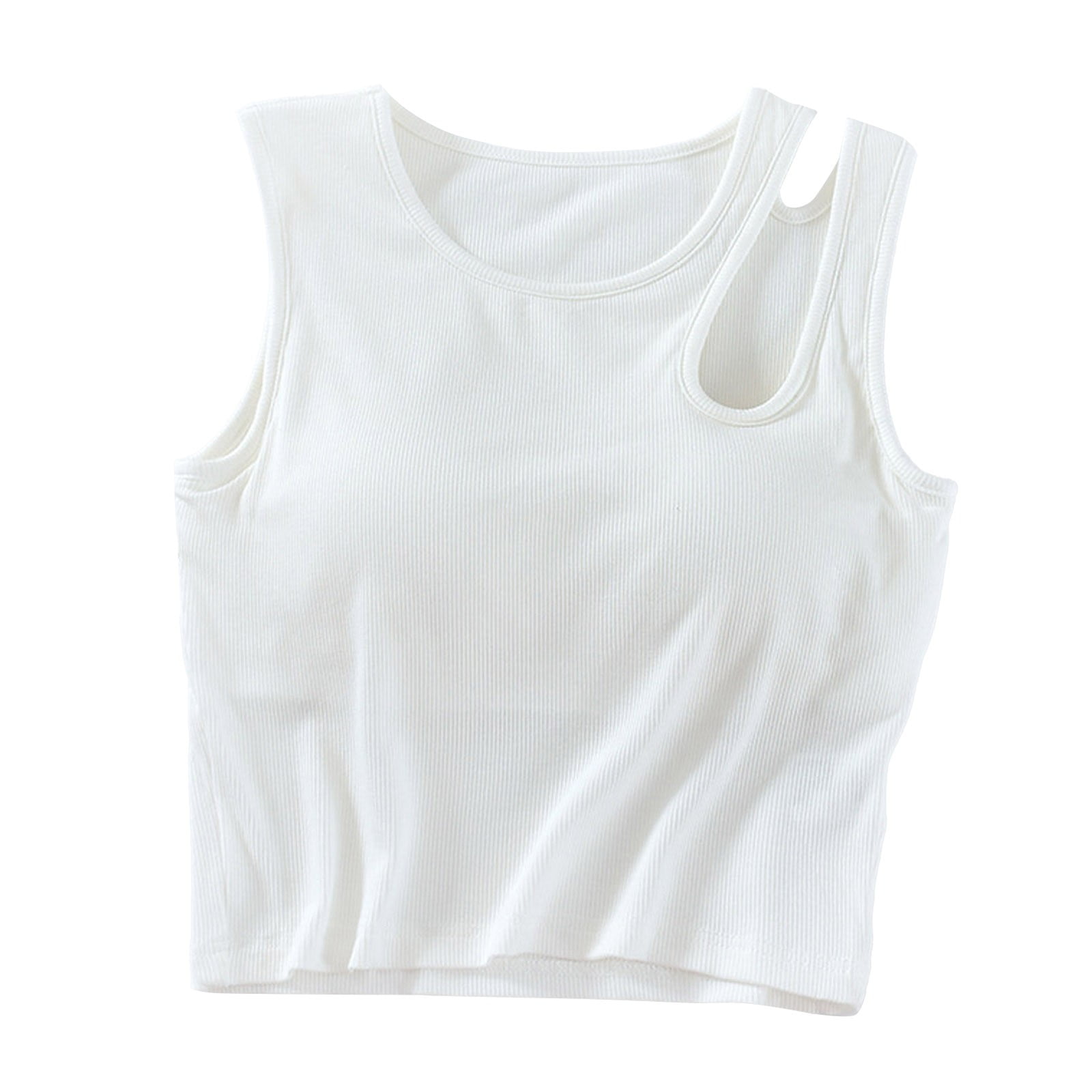 Lixiuxyad Camisoles For Women Exposed Navel Vest With Chest Pad Female ...