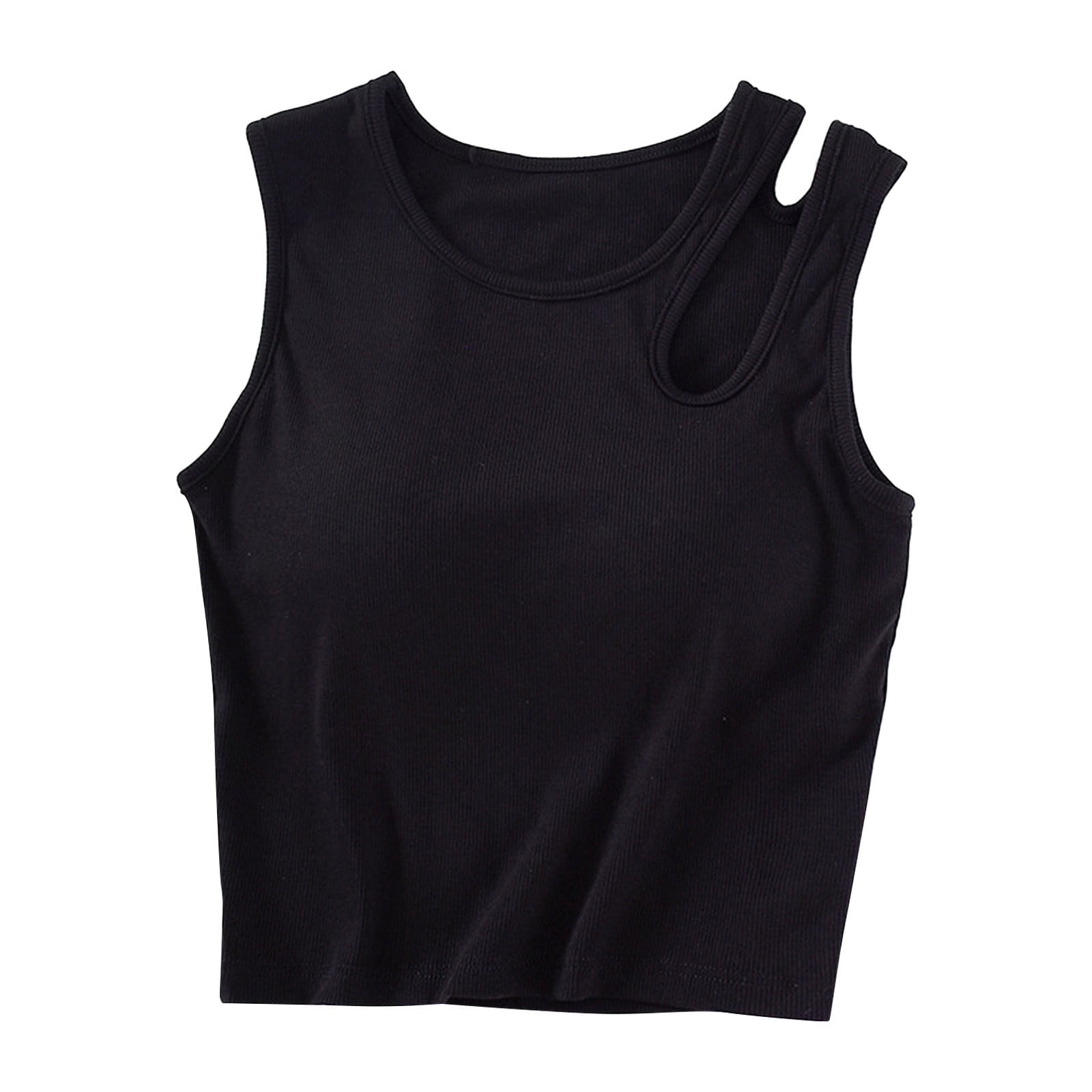 Lixiuxyad Camisoles For Women Exposed Navel Vest With Chest Pad Female High Waist With Special ...