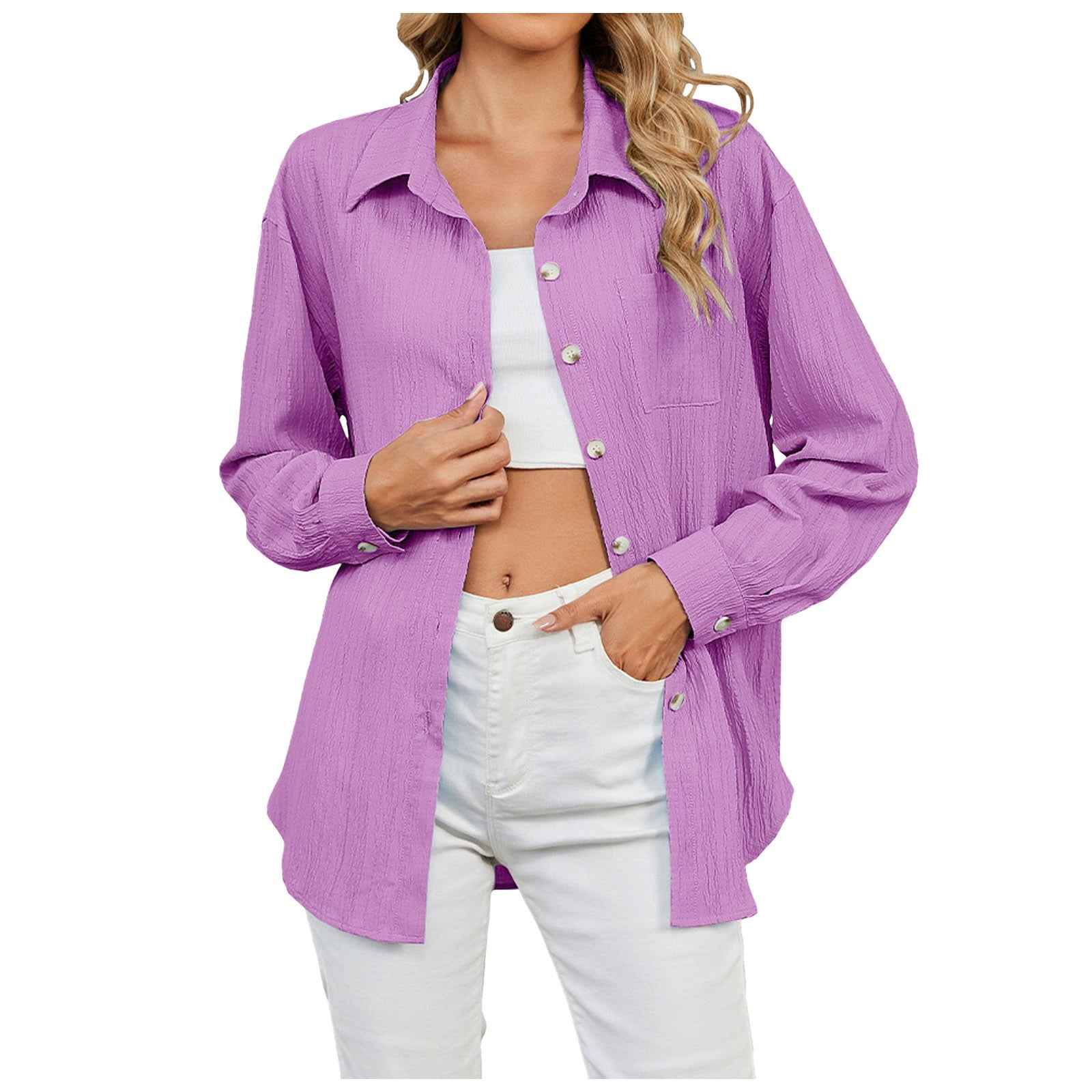 Lixiuxyad Fall Flannel Women Women 2025 Fashion Button Shirt Long ...