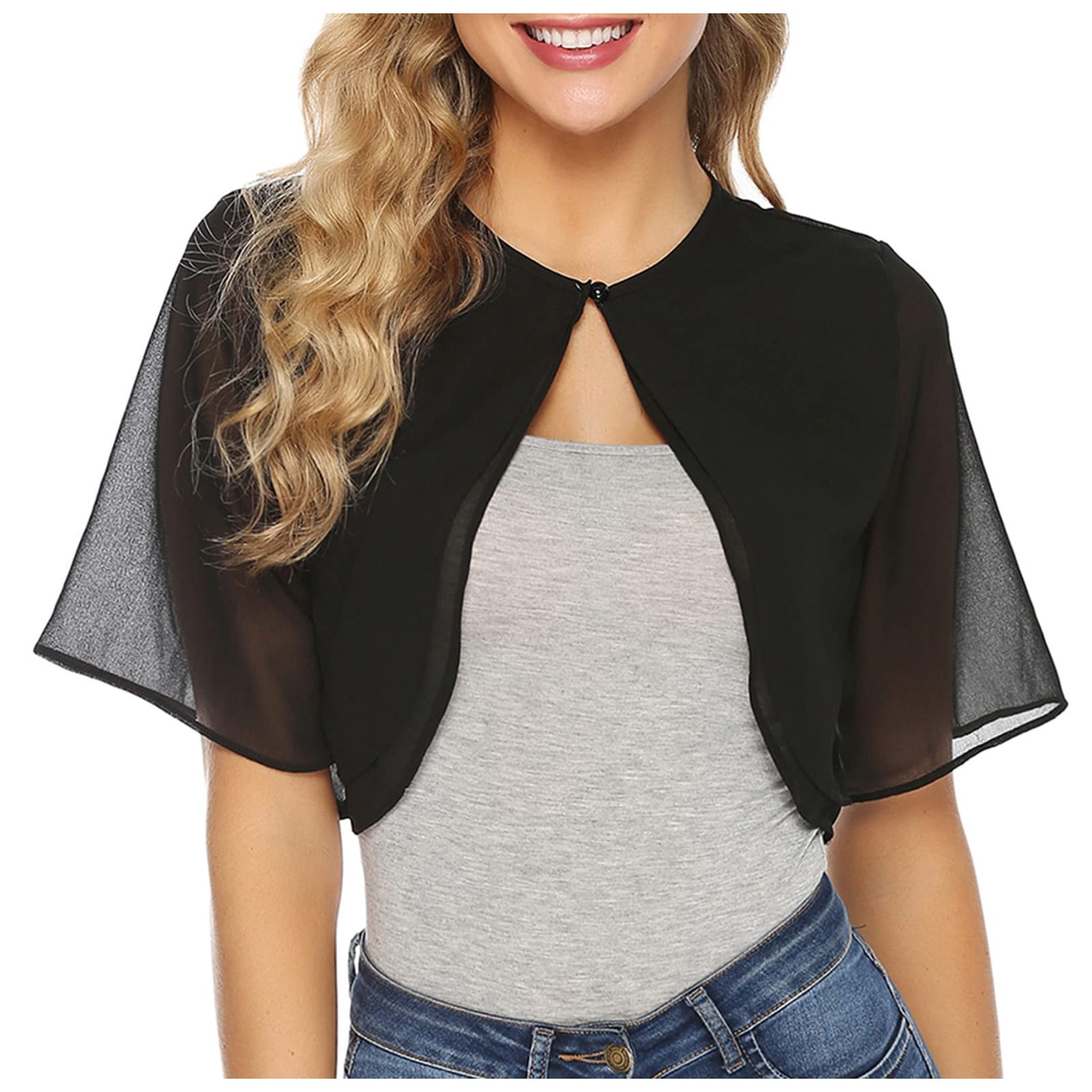 Lixiuxyad Short Open Cardigan Shawl Women's Elegant Women's Elegant ...