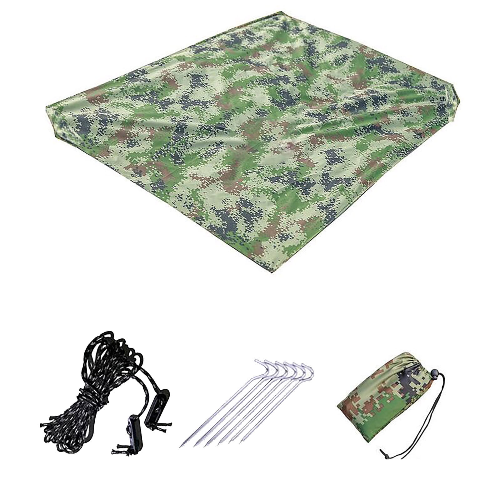 Lixmnse 3x3m Ultra-Light Camping Rain Tarp with Sun Protection, Perfect ...