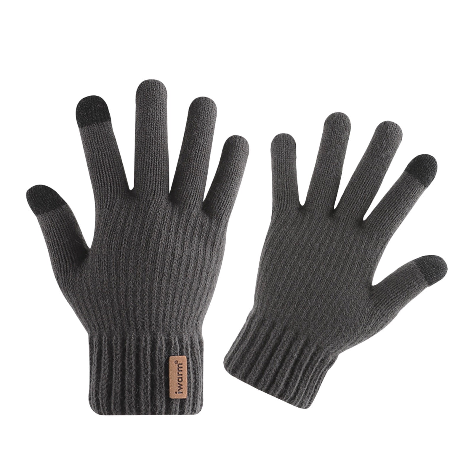 Lixmnse Achiou Winter Knit Gloves, Warm Full Men Women with Upgraded ...