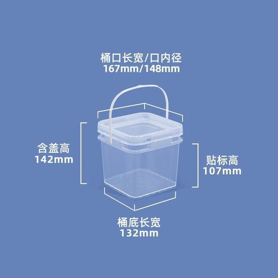 Lixmnse Food Grade Plastic Stackable Storage Container with Airtight ...