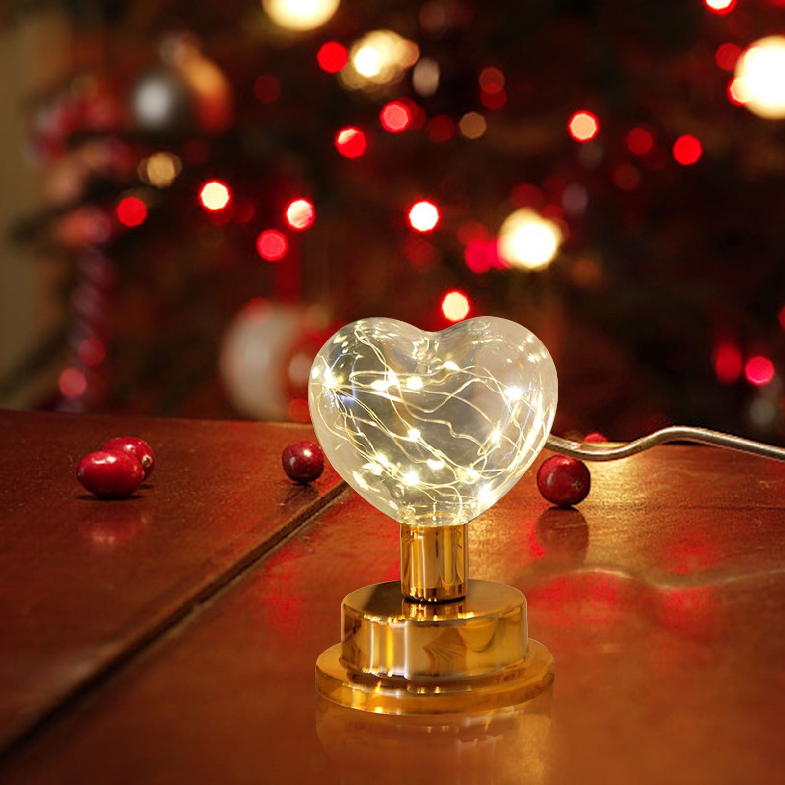 Lixmnse Golden Bulb Night Light with Battery Operation and Warm White ...