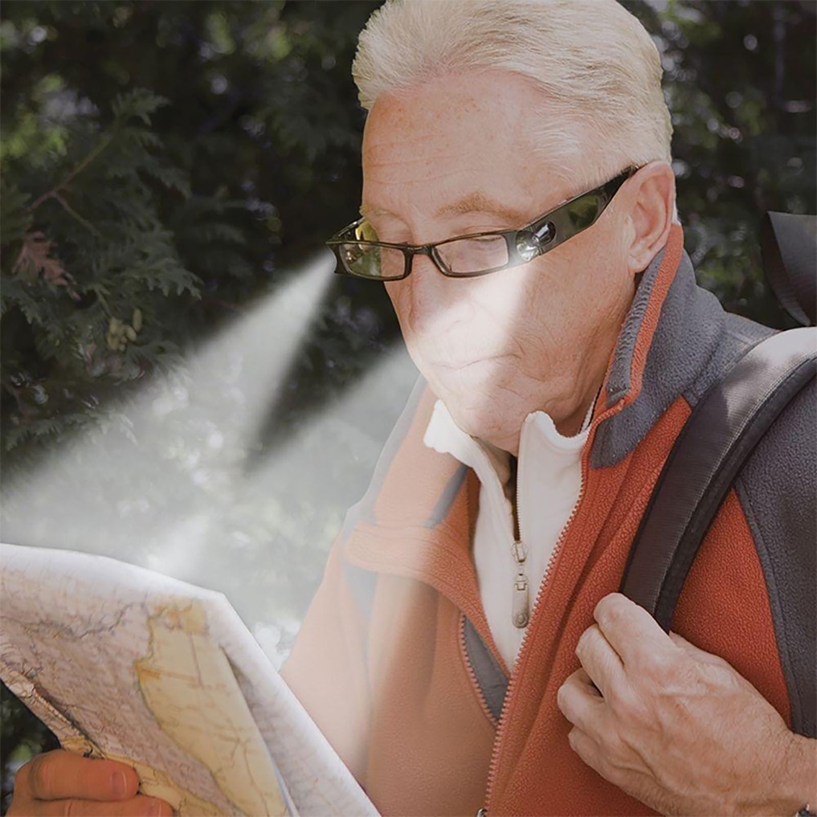 Lixmnse LED Reading Glasses with Bright Lights for Hands-Free, High ...