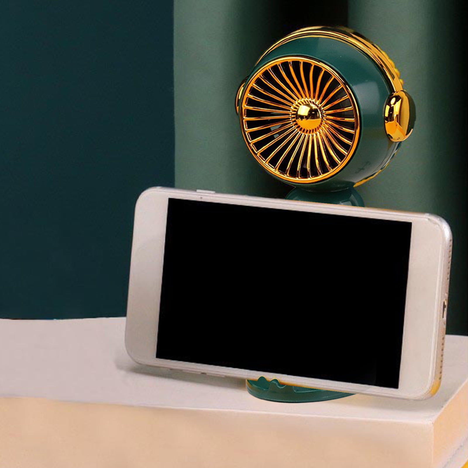 Lixmnse Portable USB-Powered Hand Fan with Stand, 3-Speed Adjustment ...