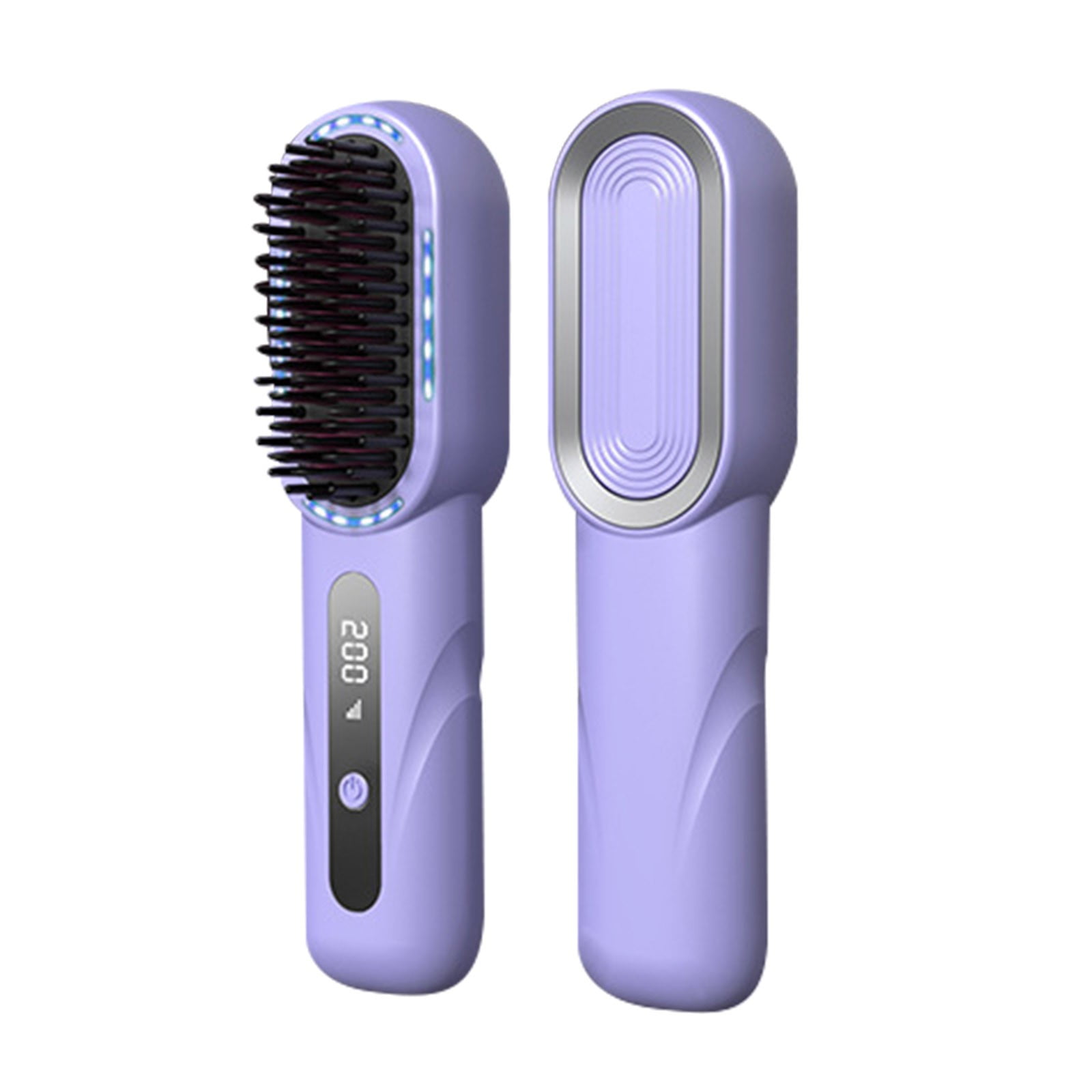 Lixmnse Wireless Straight Hair Comb 20 Million Negative Ions Blue Light ...