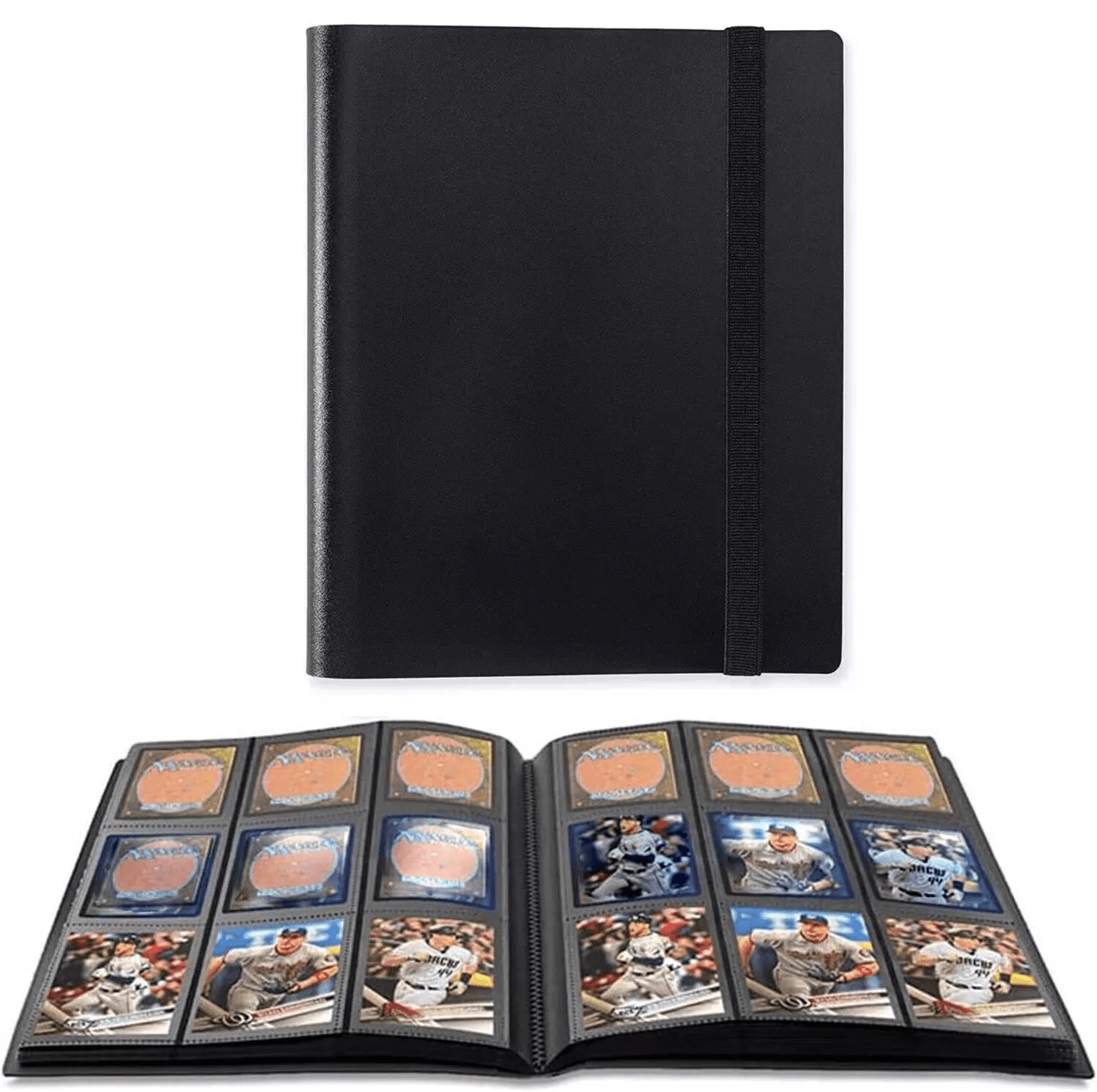 Lixu Sales 540 Cards Pocket Binder with Strap 9 Pocket Storage Trading ...