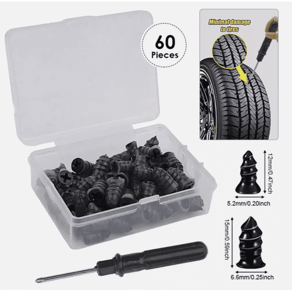 Lixu Sales 60pcs Tire Repair Kit DIY Flat Tire Repair Car Truck ...