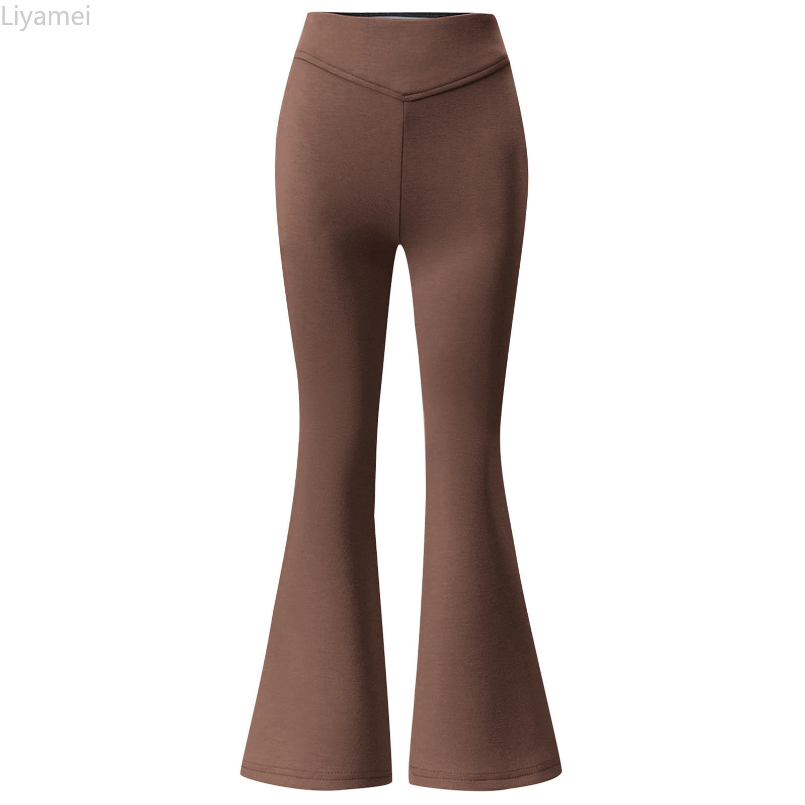 Liyamei Girls Flare Pants Kids School Uniform Bell Bottoms with Elastic ...