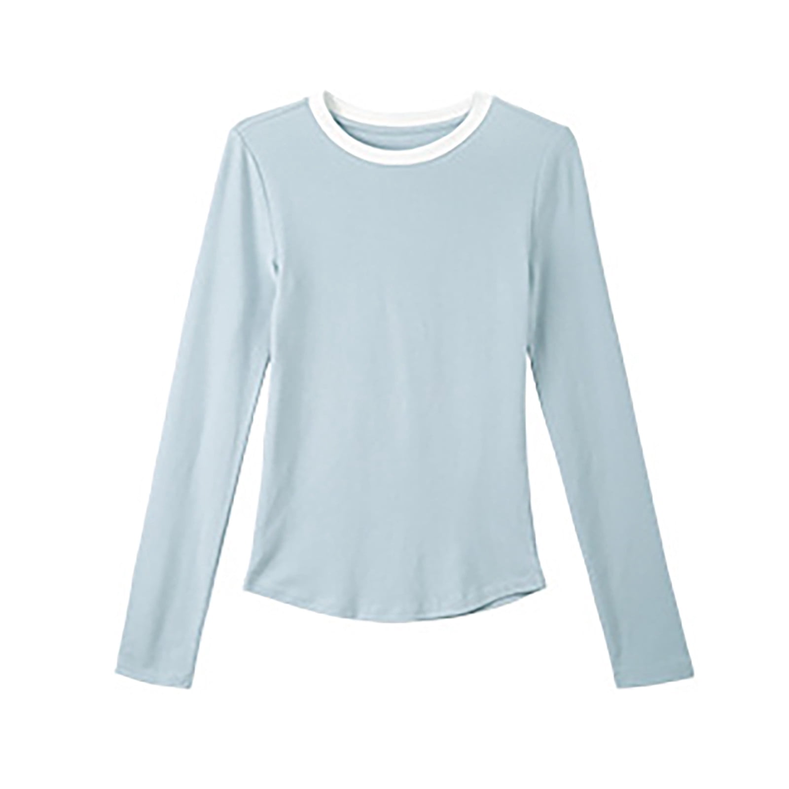 Liyamei Stylish Color Round Neck Long Sleeve Girls Top For Autumn ...