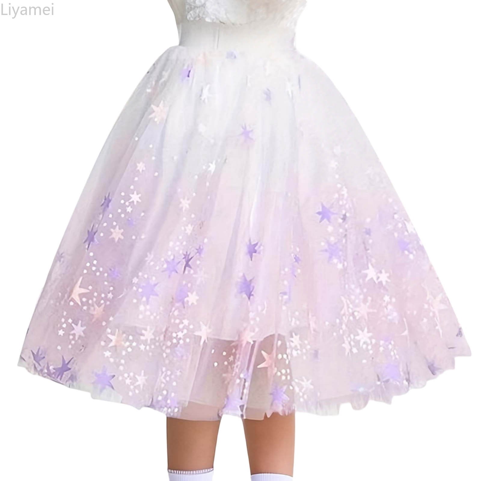 Liyamei Toddler Girls Skirts, Kids Ballet Skirt, Colorful Mesh Ballet ...