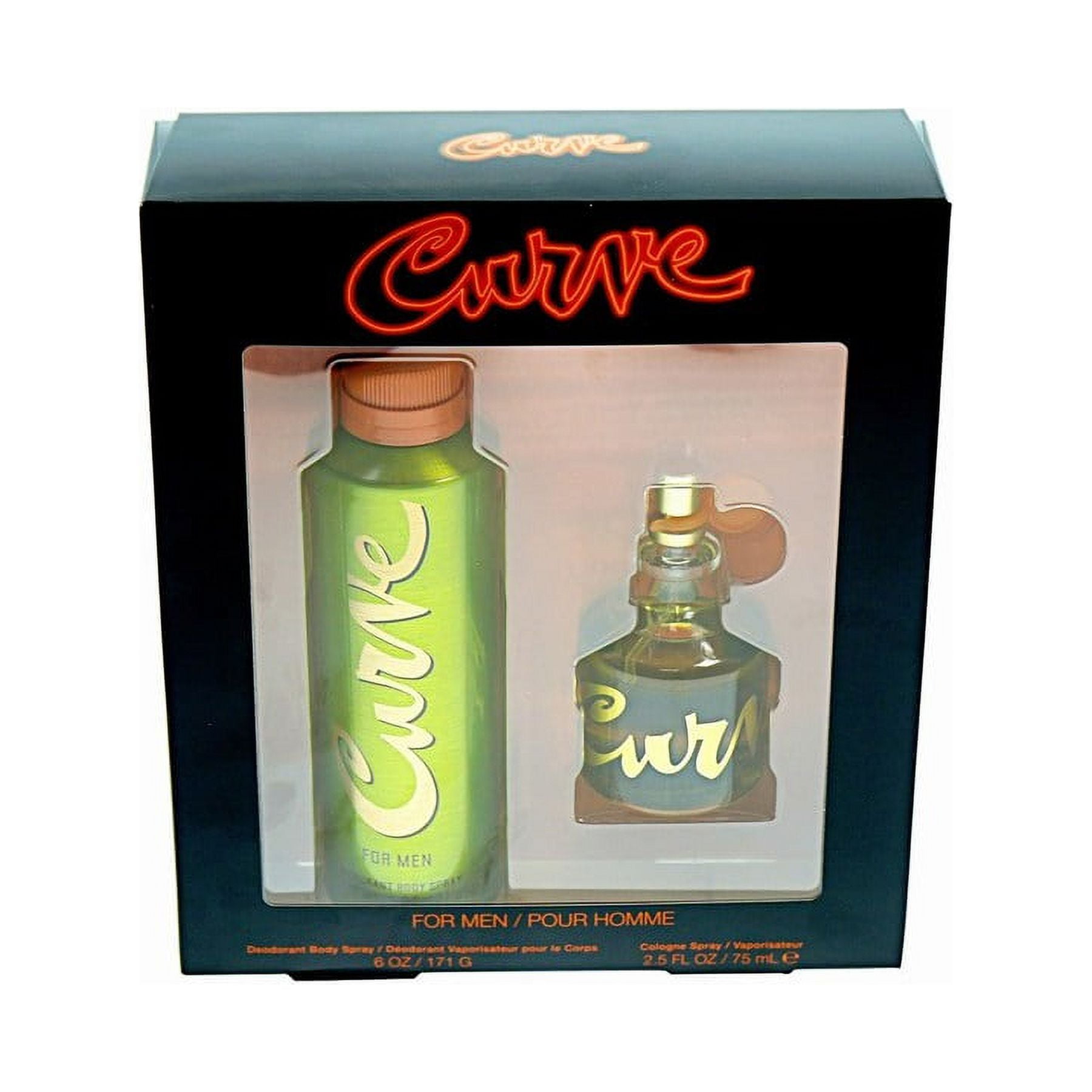 Liz Claiborne Curve , 2 Pc Gift Set 2.5oz EDC Spray, 6oz Body Spray ...