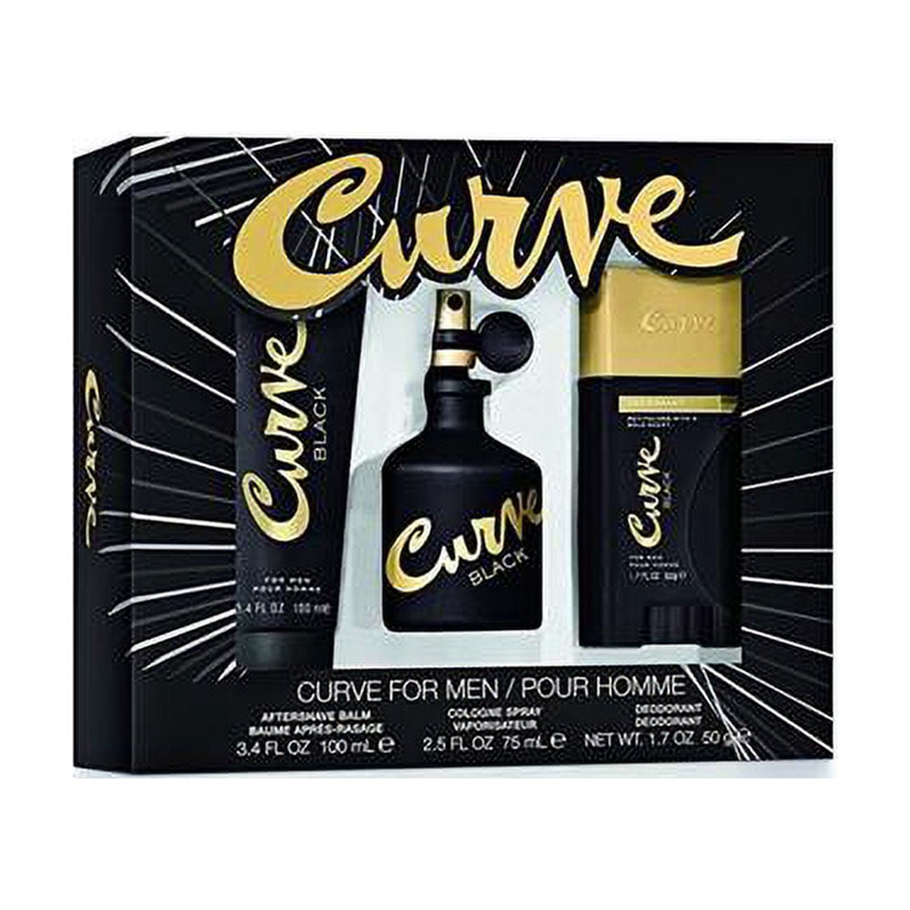 Liz Claiborne Curve Black Gift Set for Men - Walmart.com