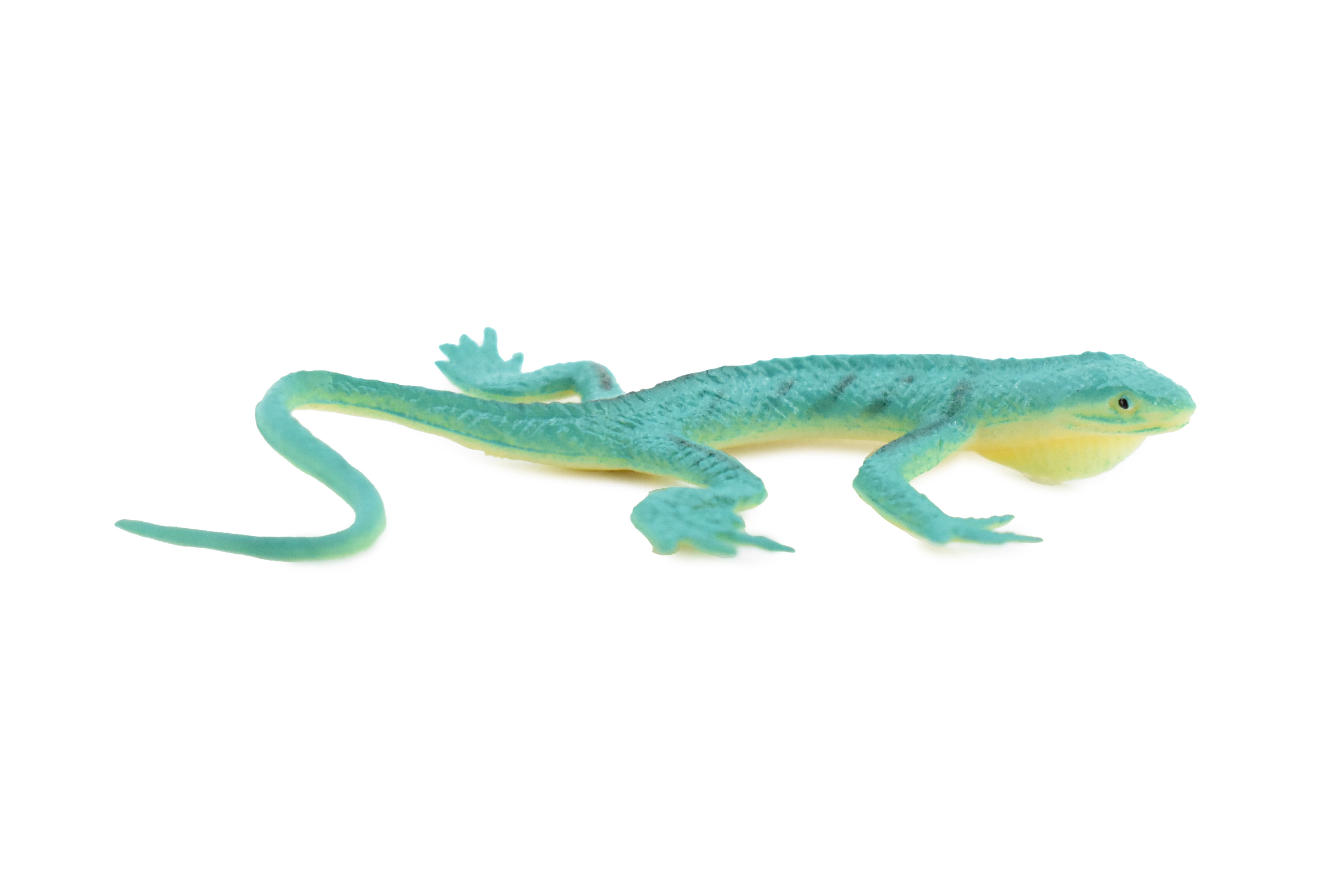Lizard, Blue Striped Lizard, Rubber Toy Reptile, Realistic Figure ...