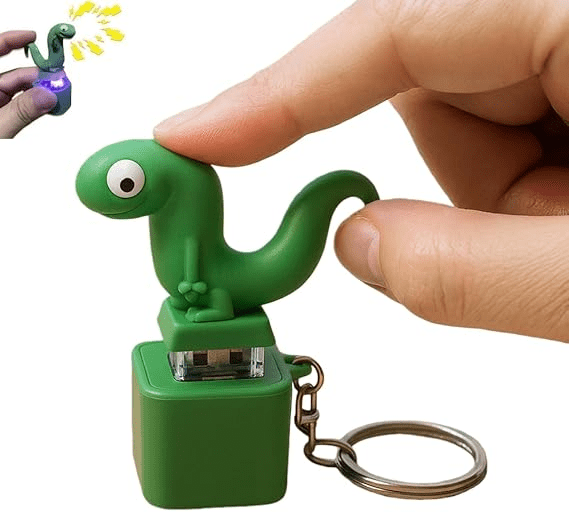 Lizard Button Sound Keychains, 2/3/5PCS Fun Lizard Button Keychain Toy ...