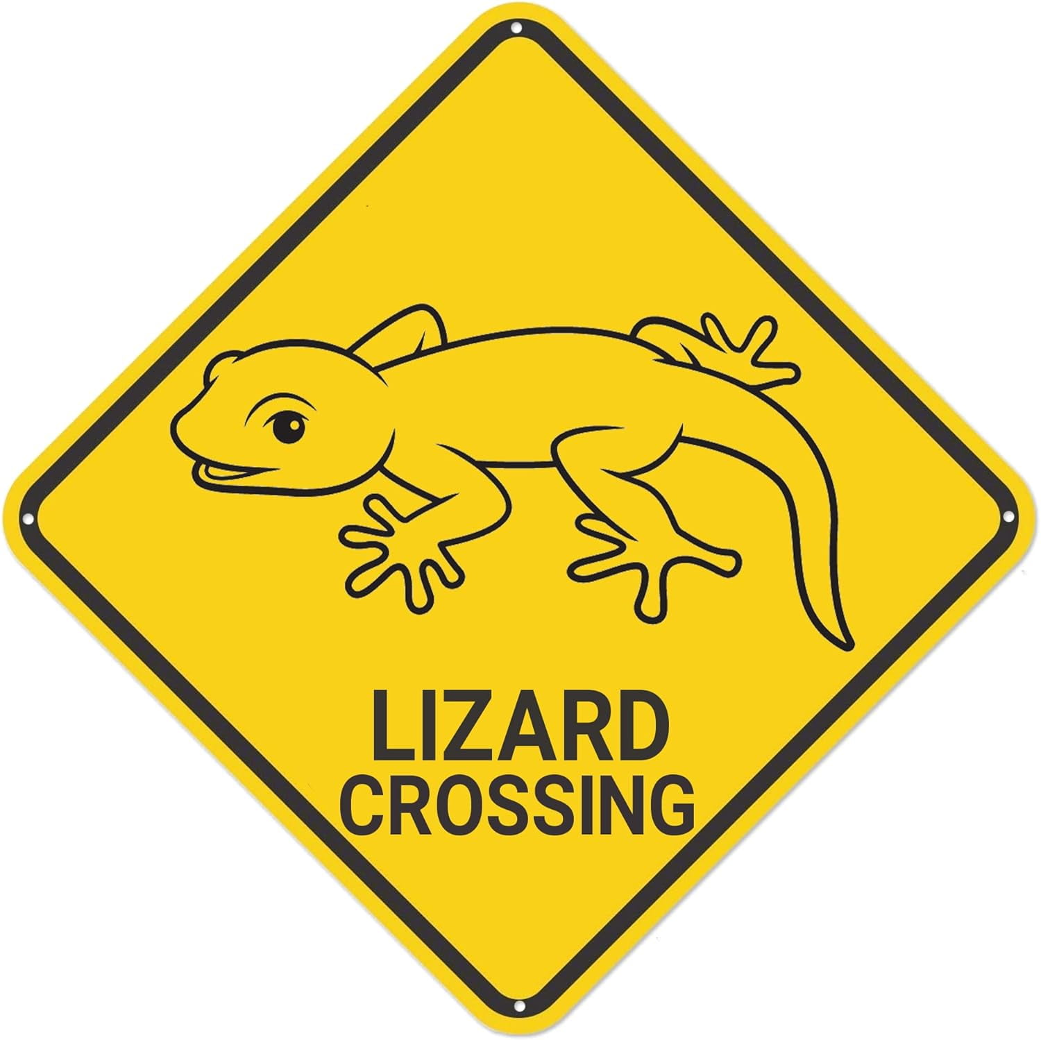 Lizard Crossing Sign, Lizard Sign Lizard Decor Lizard Gift, Funny ...