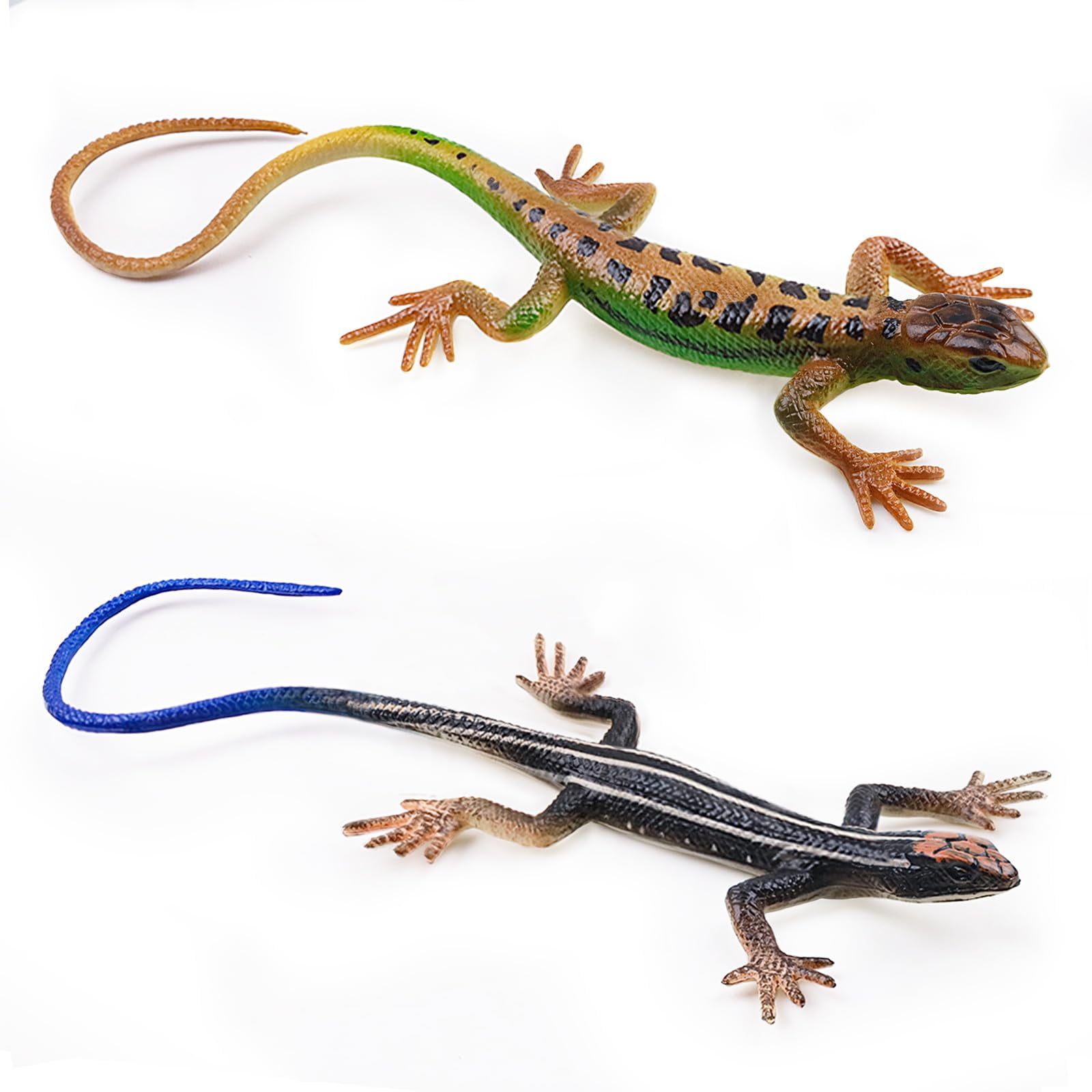 Lizard Figurine Toys 2pcs Lizard Animals Figures Lizard Toys Plastic ...