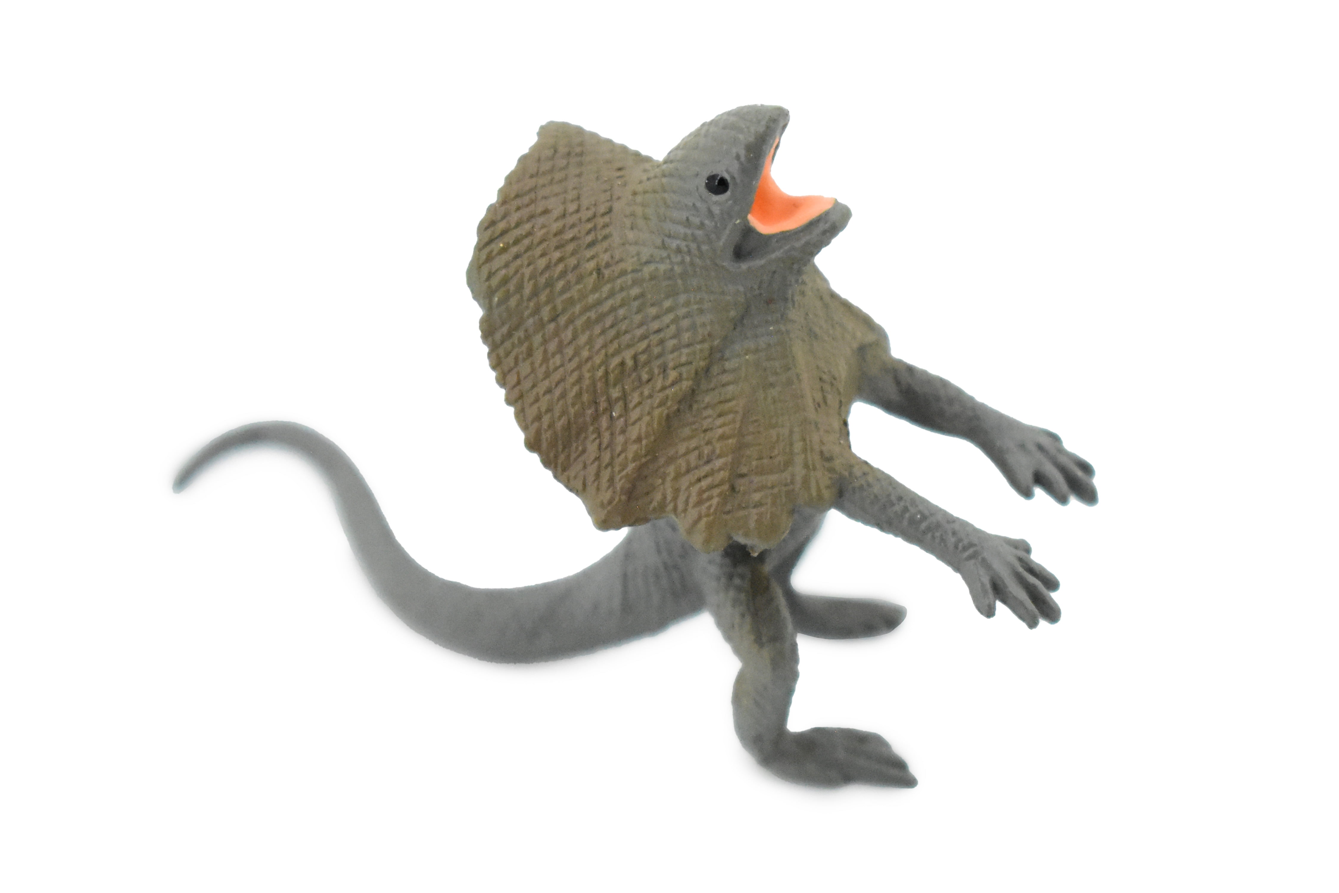 Lizard, Frill-Necked Lizard, Standing, Frilled Dragon, Rubber Reptile ...