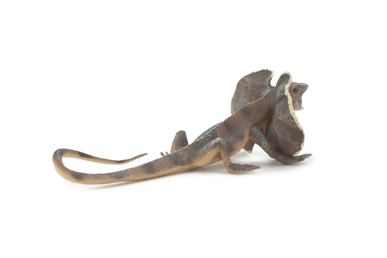 Lizard, Frilled Lizard, Museum Quality, Hand Painted, Rubber Reptile ...