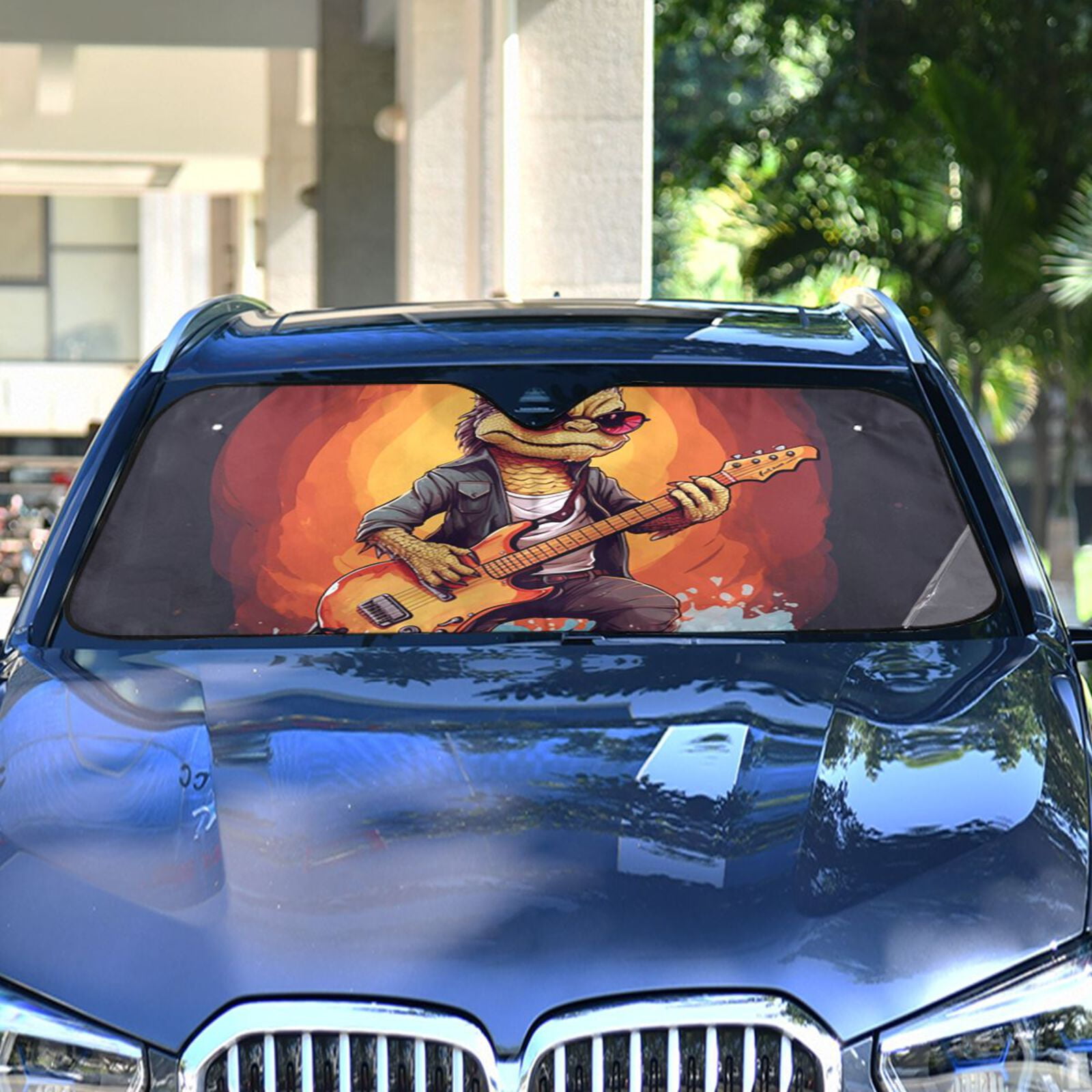 Lizard Guitar Automotive Front Car Windshield Sun Shade Reflector ...