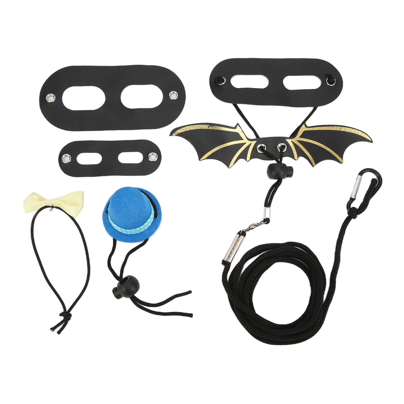 Lizard Leash Harness Set Adjustable Attached Hat and Bowtie Lizard Rope ...