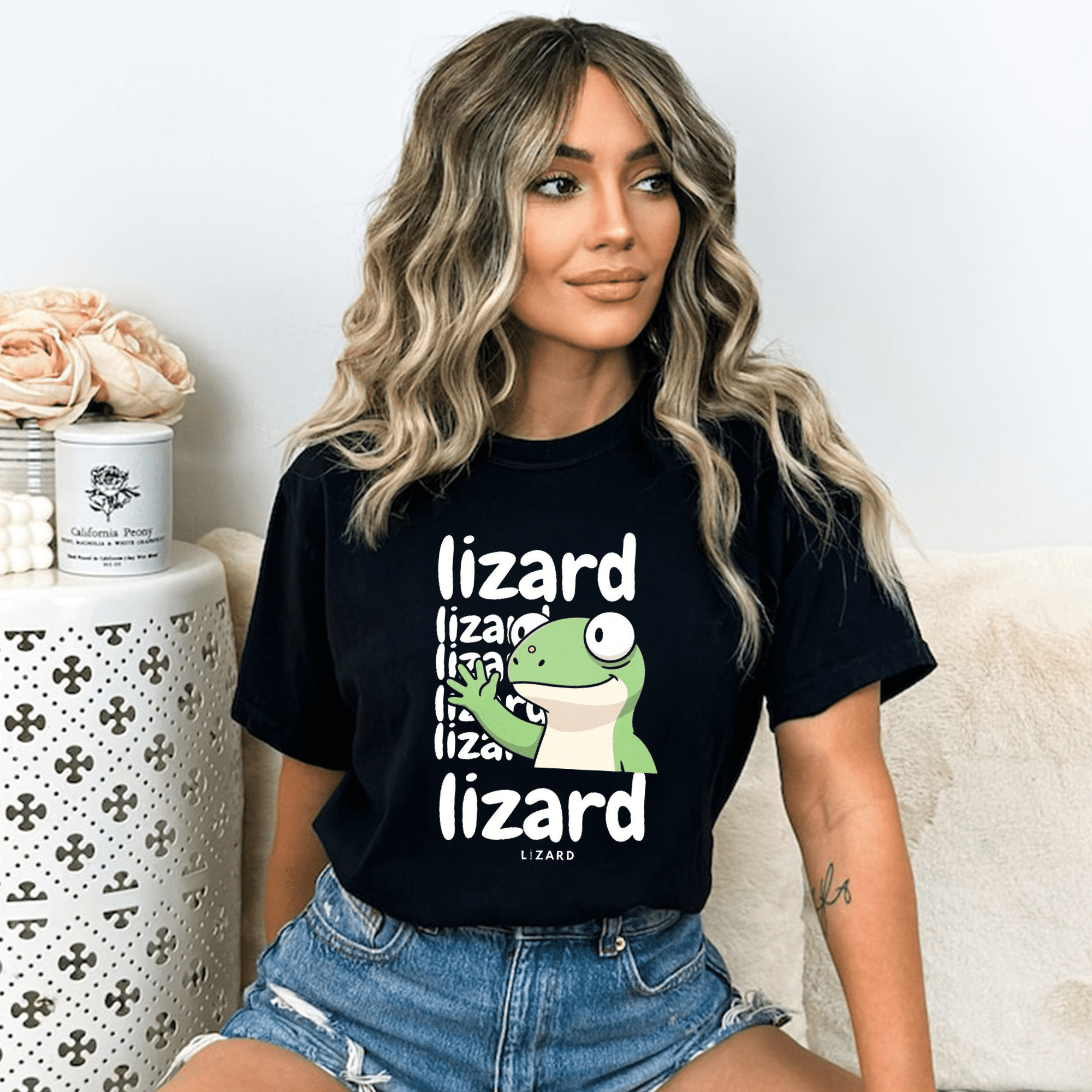 Lizard Meme Shirt, Unisex Lizard Shirt, Derpy Lizard Button, Meme ...