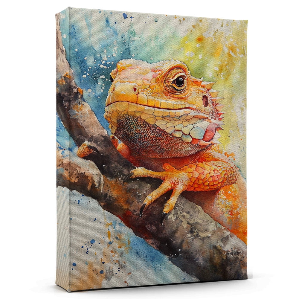 Lizard Orange Uromastyx Canvas Wall Art For Bedroom Office Wall Decor ...