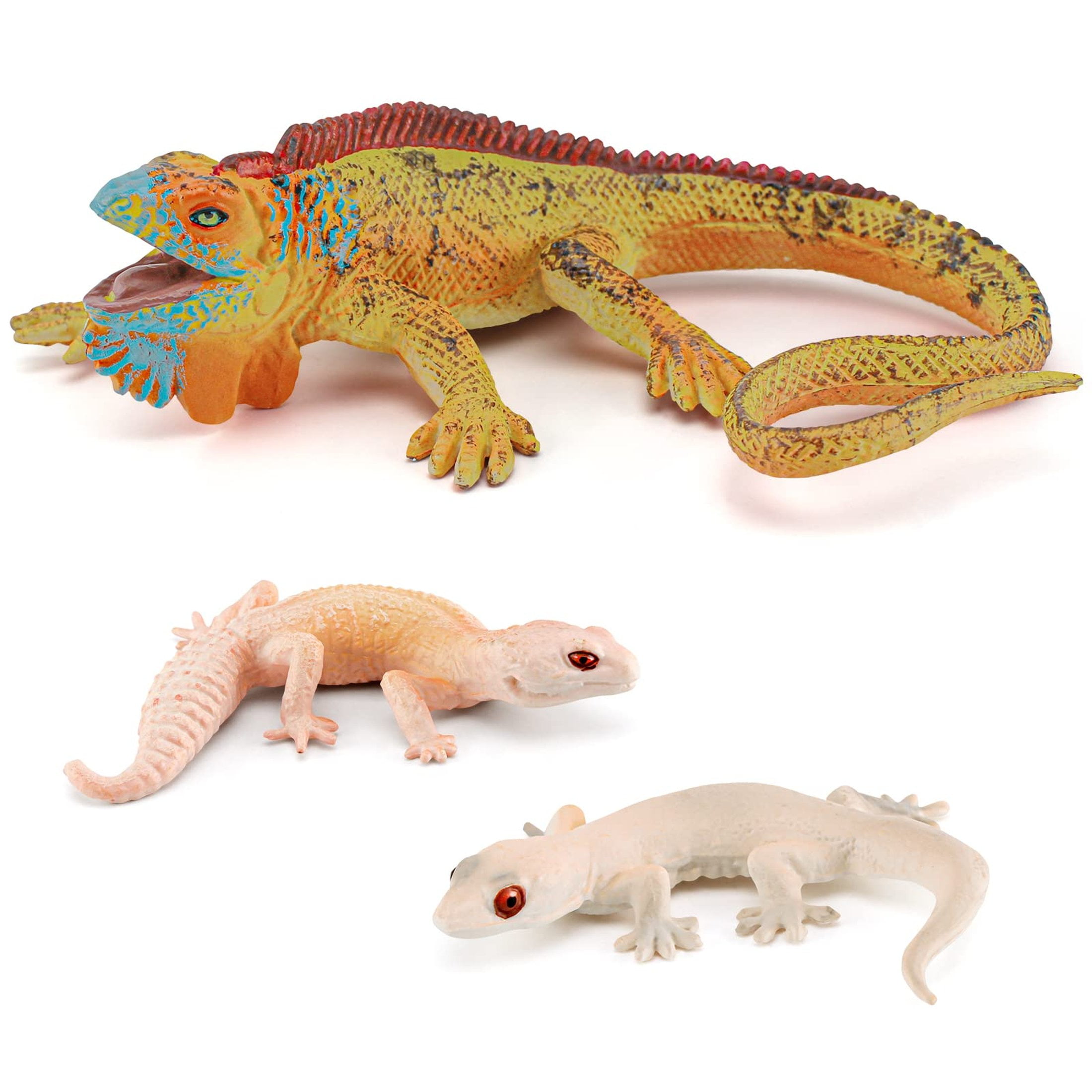 Lizard Party Pack - 3 Model Figures for Boys & Girls - Cake Toppers ...