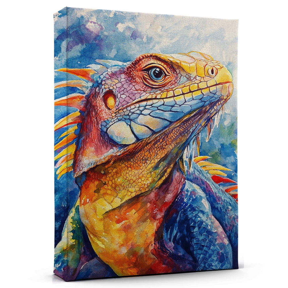 Lizard Sailfin Dragon Canvas, Colorful Lizard Sailfin Dragon Picture ...