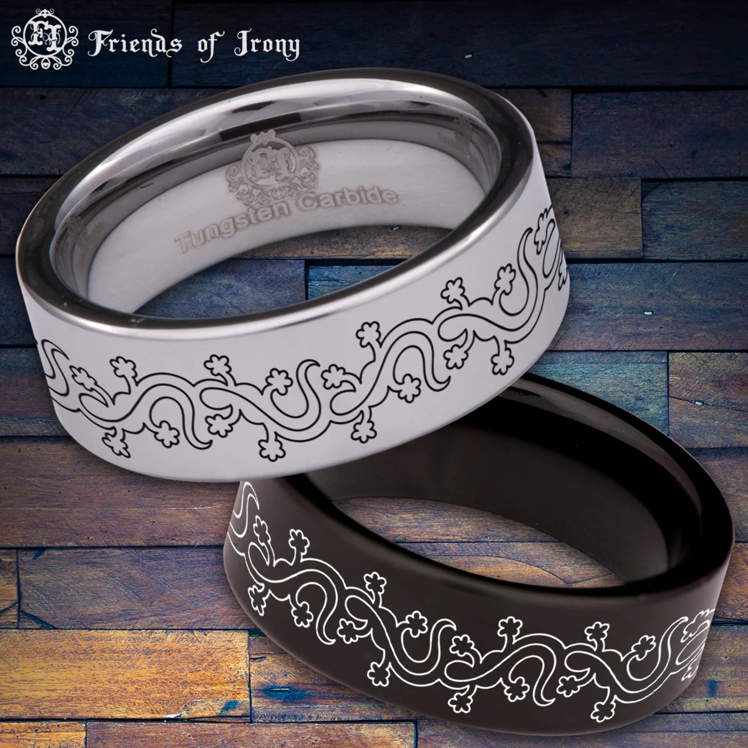 Lizard Tungsten Carbide Ring - Walmart.com