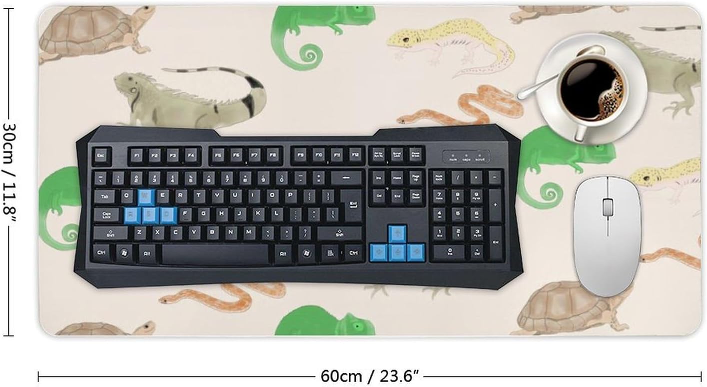 Lizard Turtle Leopard Gecko Reptile Large Gaming Mouse Mat Waterproof ...