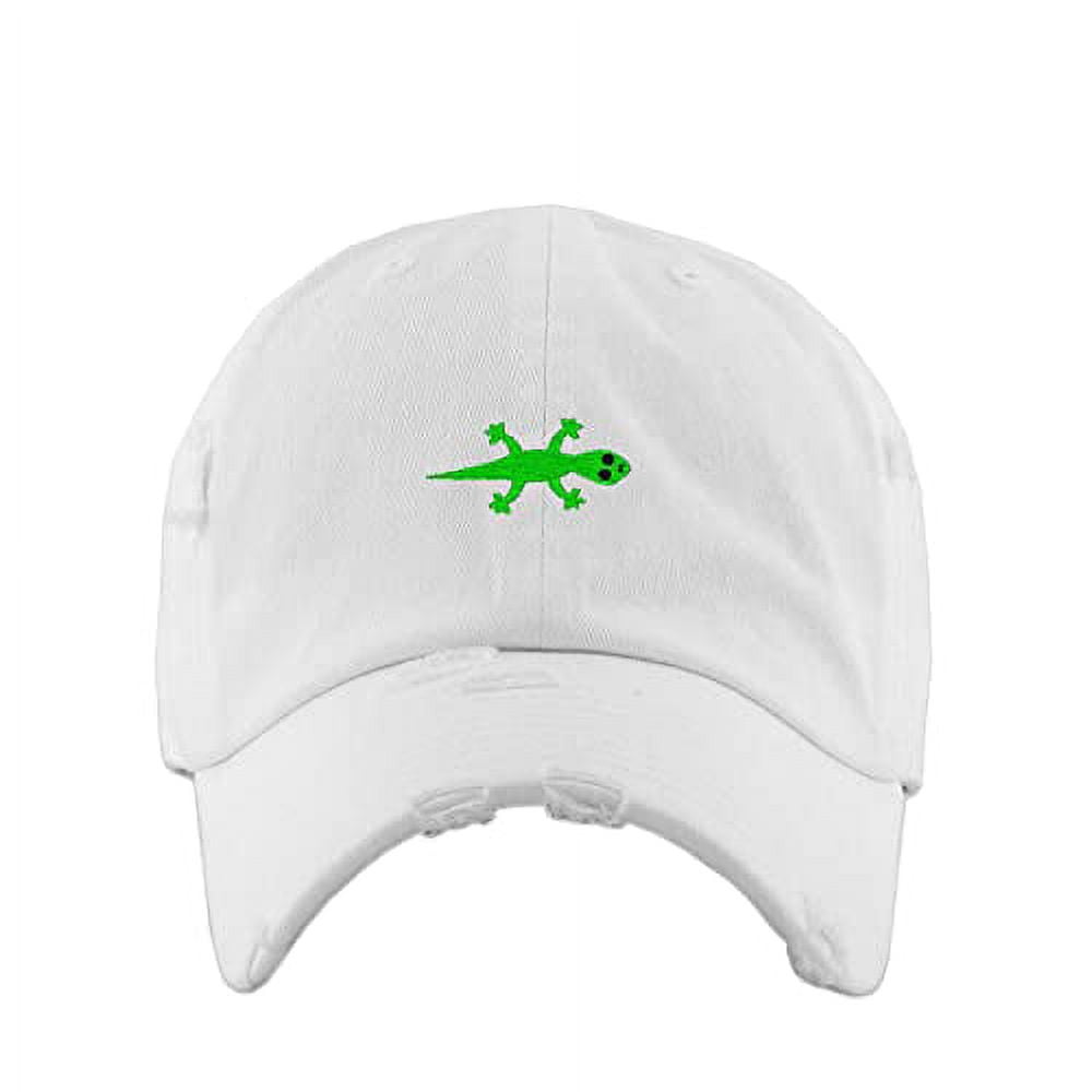 Lizard Vintage Baseball Cap Embroidered Cotton Adjustable Distressed ...