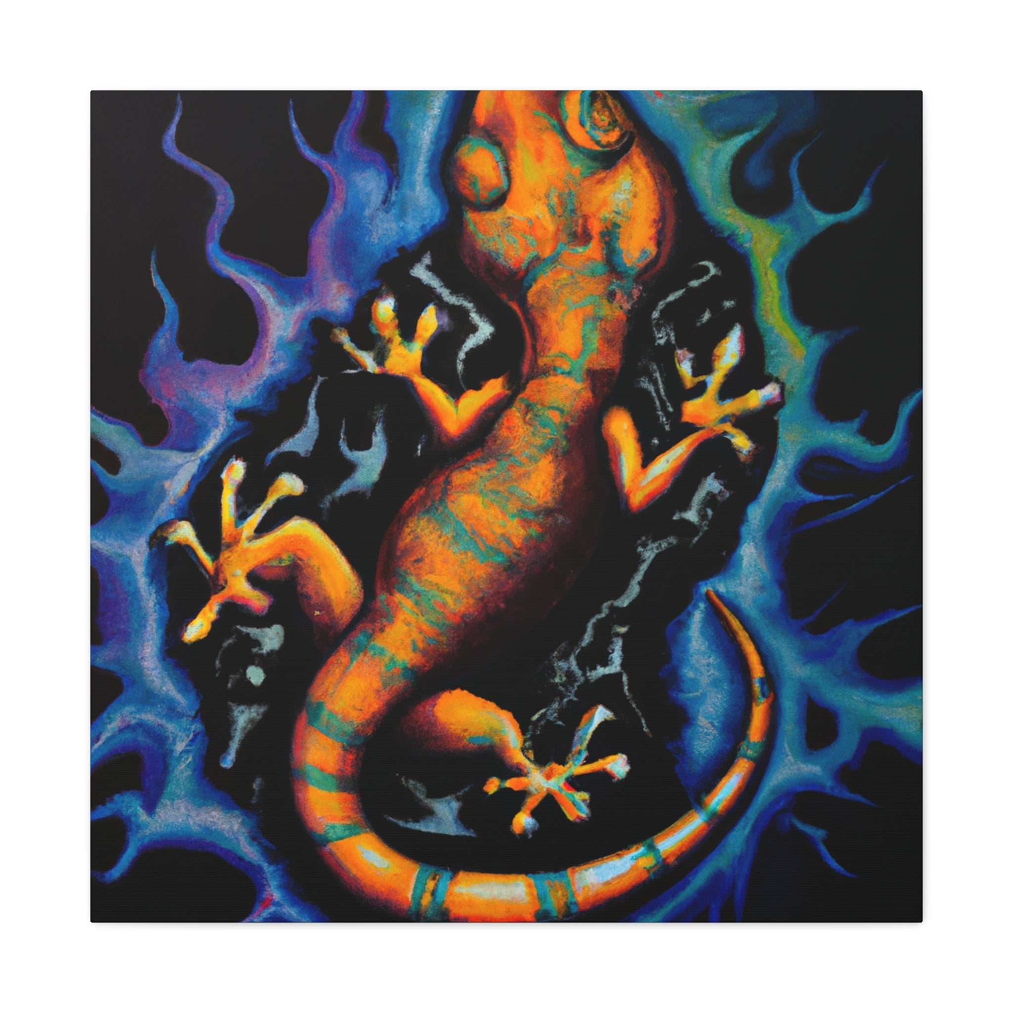 "Lizard in Art Deco" - Canvas - Walmart.com