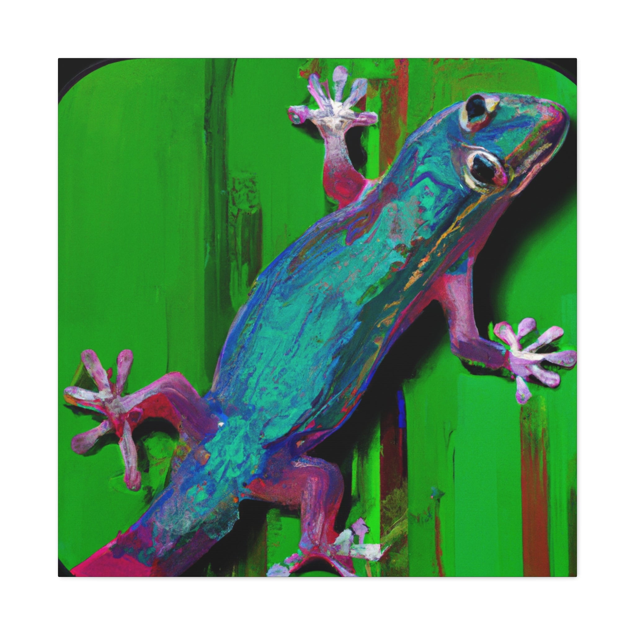 Lizard in Pop Art. - Canvas - Walmart.com