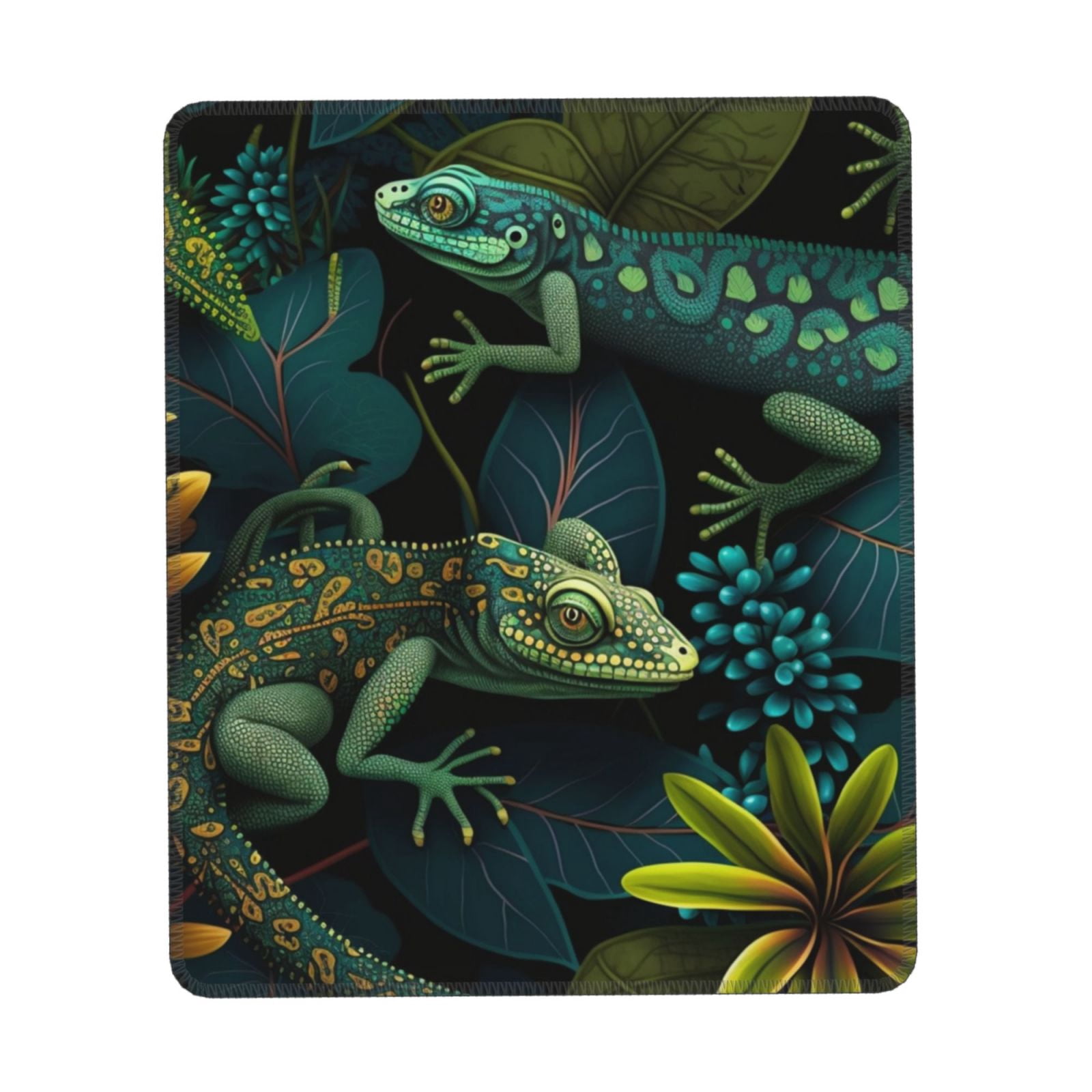 Lizards Lizard Art Green Gaming Mouse Pad 8.3 x 10.3 in Rectangle ...