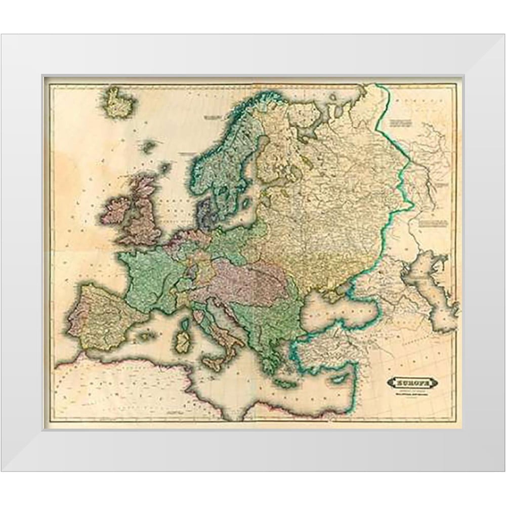 Lizars, Daniel 14x12 White Modern Wood Framed Museum Art Print Titled ...